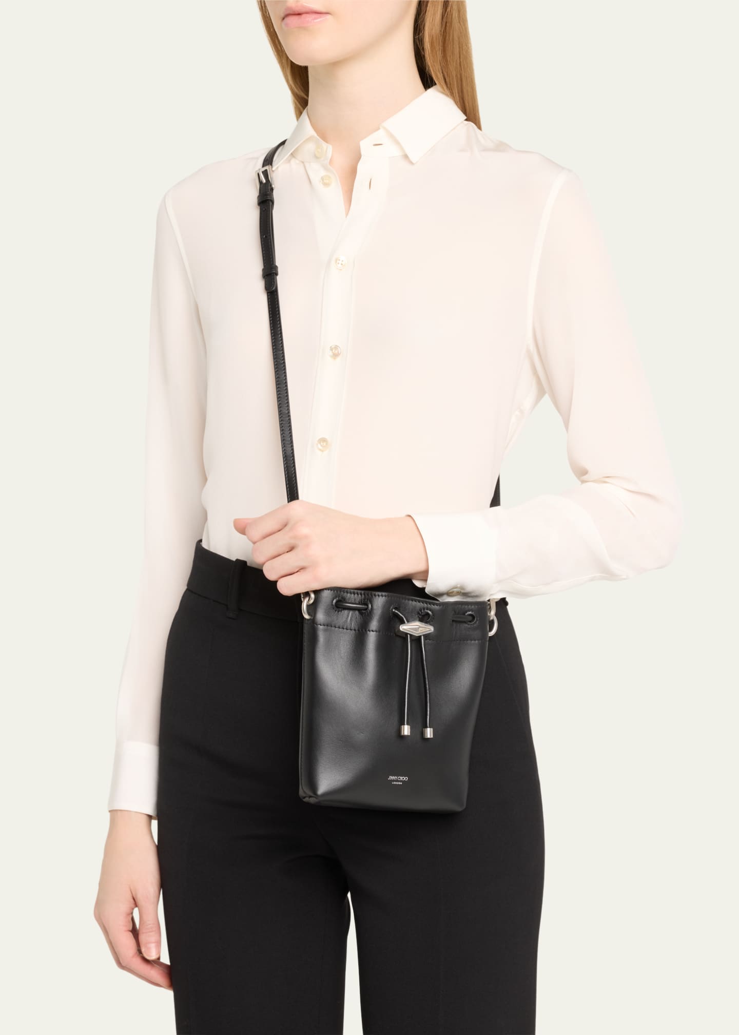 Jimmy Choo Bon Bon Mini Leather Bucket Bag - Bergdorf Goodman