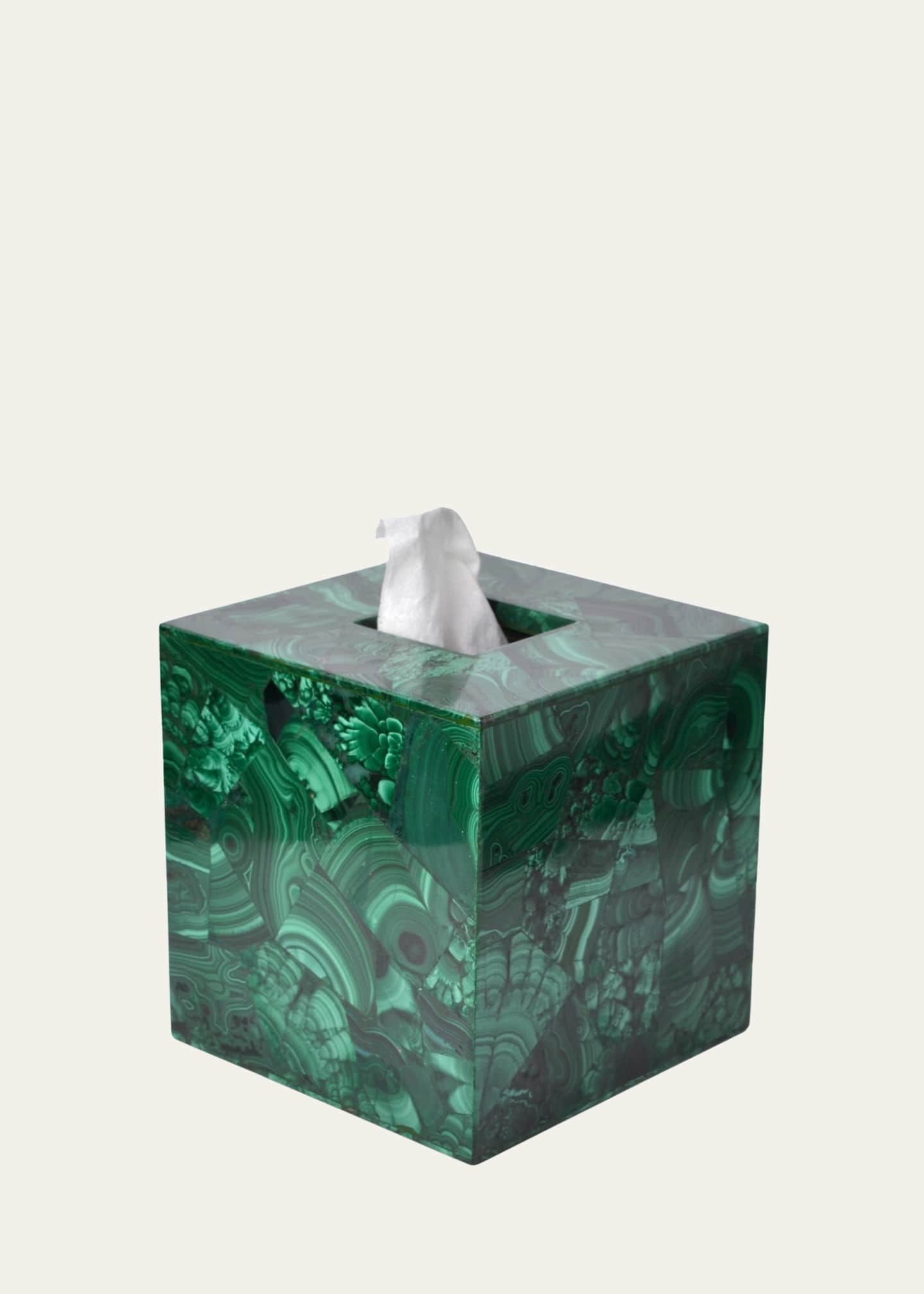 Mike & Ally Malachite Boutique Tissue Box Cover - Bergdorf Goodman