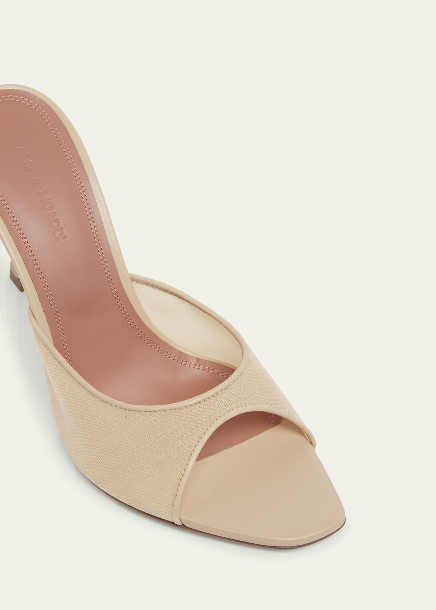 Amina Muaddi Alexa Mesh Slide Sandals - Bergdorf Goodman