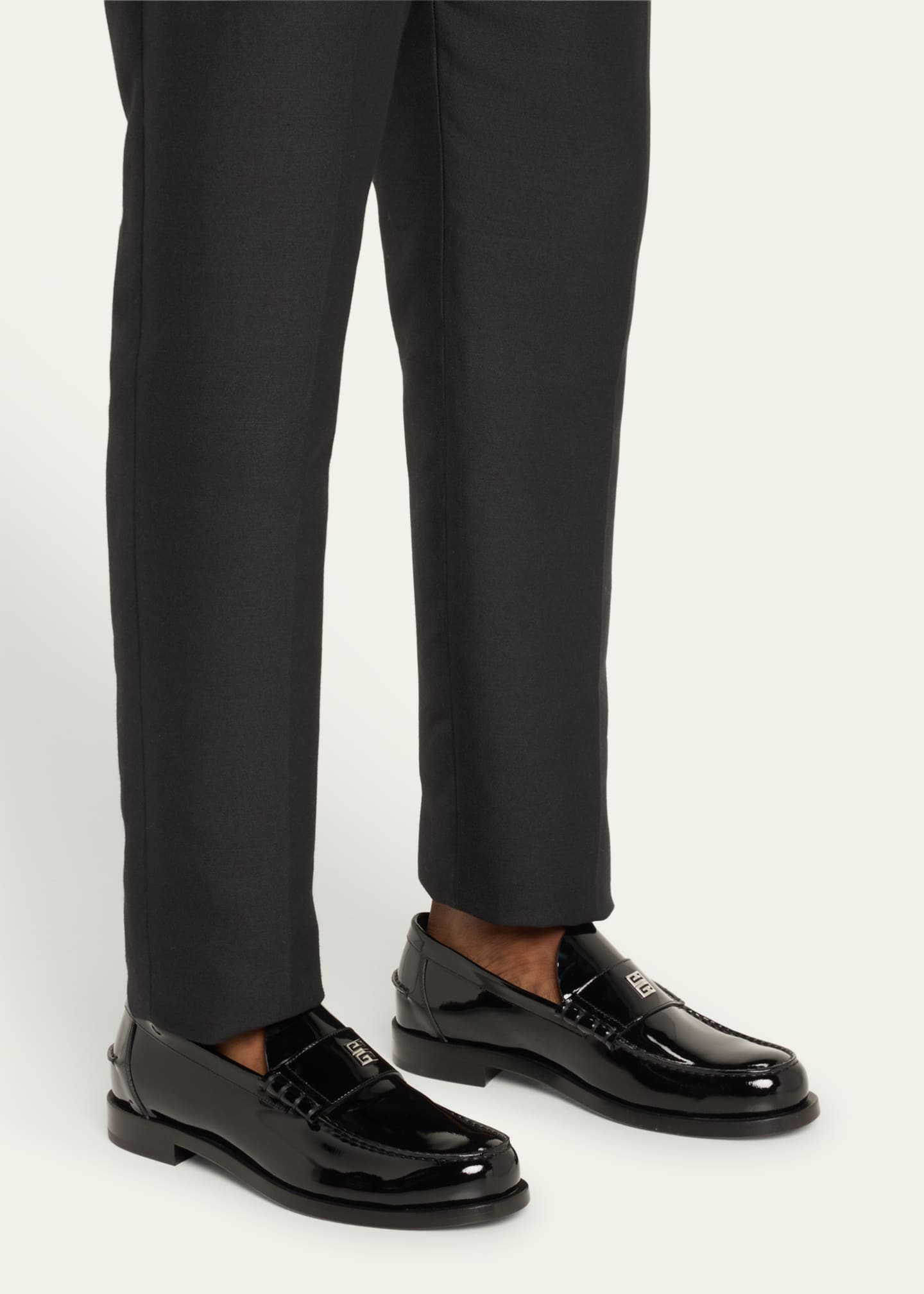 Givenchy Men's Mr G Patent Leather Penny Loafers - Bergdorf Goodman