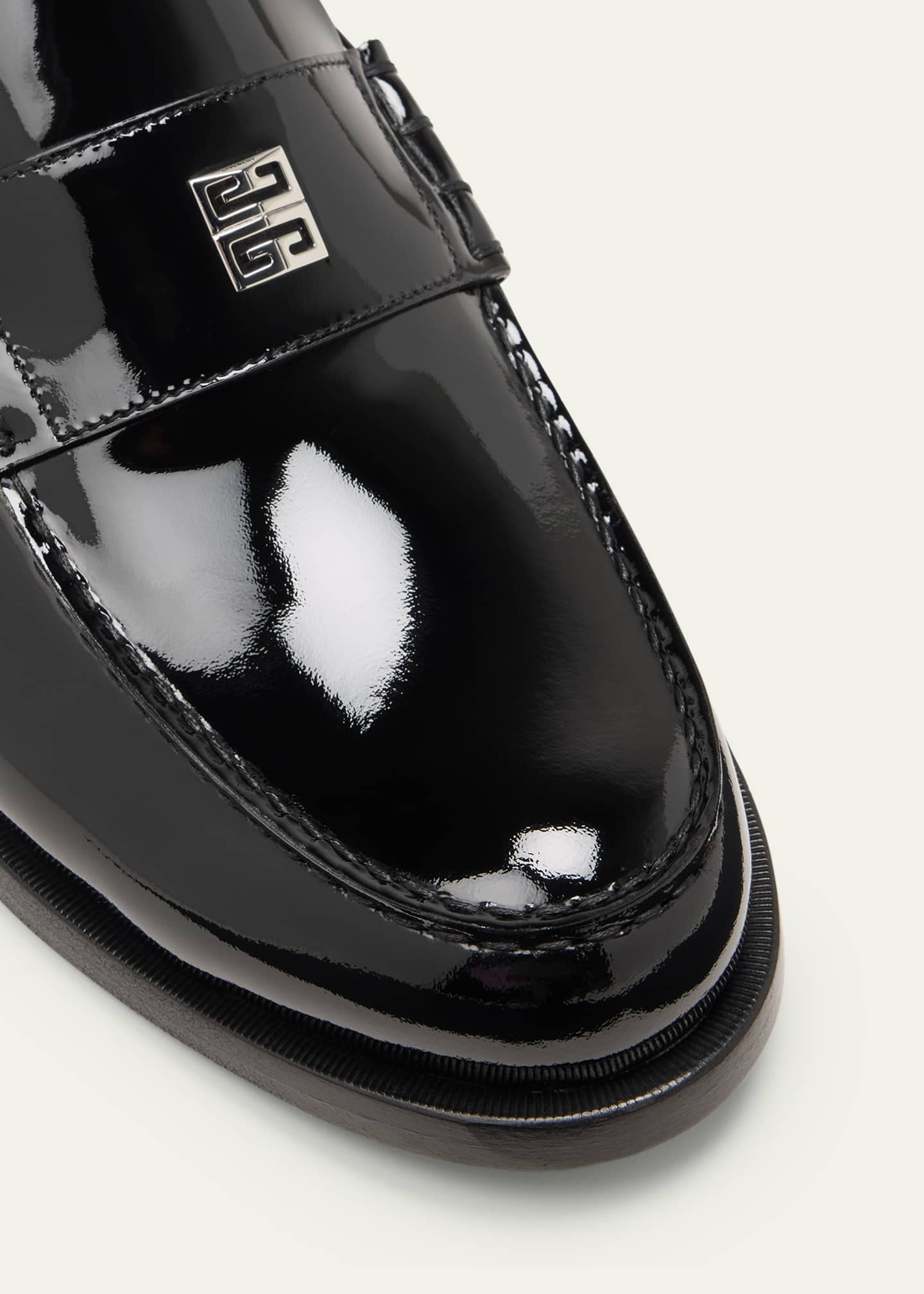 Givenchy Men's Mr G Patent Leather Penny Loafers - Bergdorf Goodman