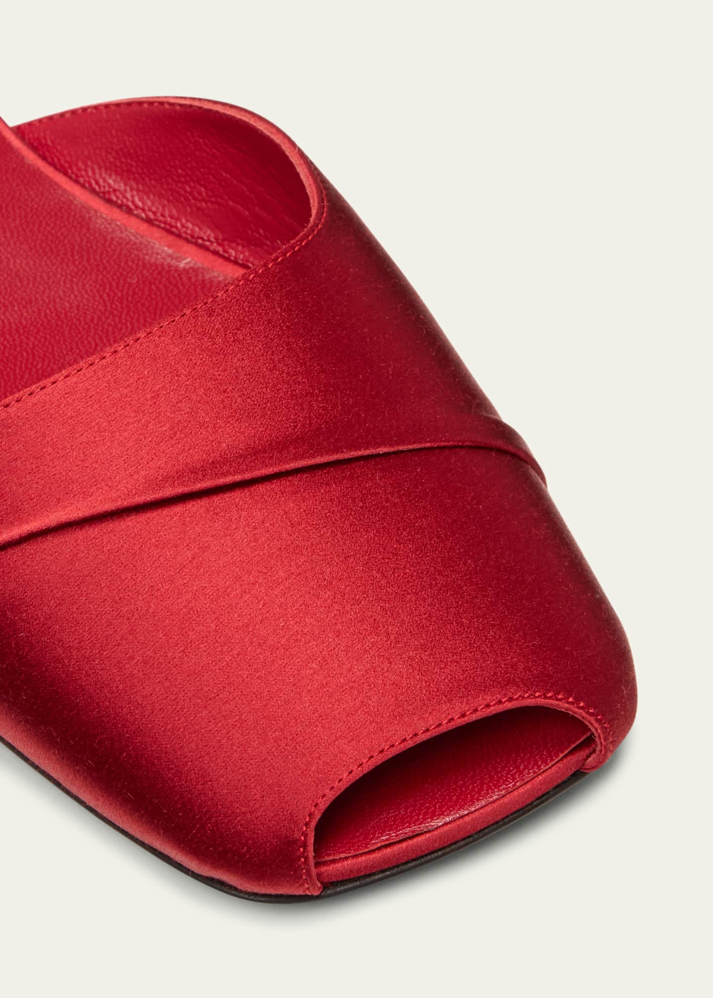 THE ROW Milla Satin Ballerina Mules - Bergdorf Goodman