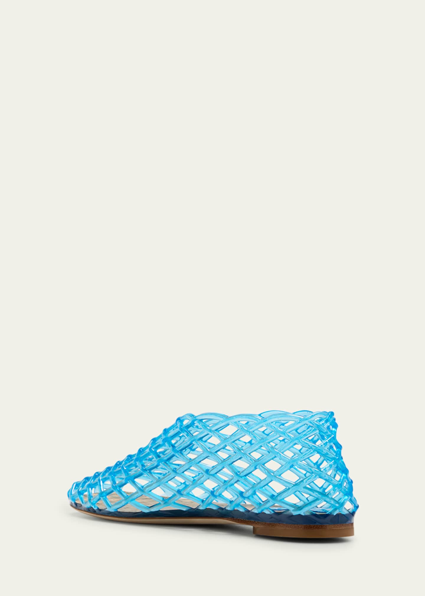 THE ROW Mara Rubber Mesh Ballerina Flats - Bergdorf Goodman