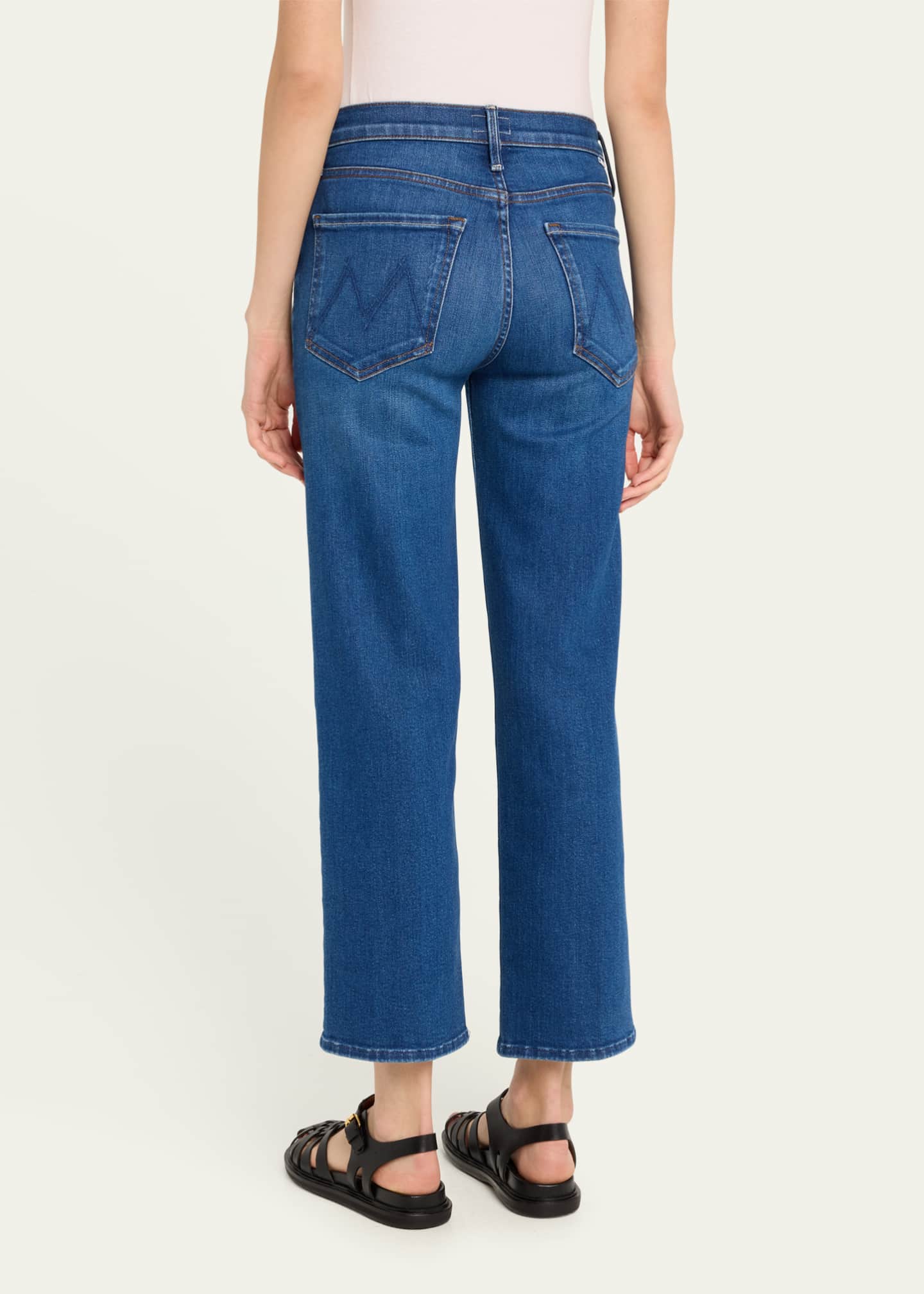 MOTHER The Mid-Rise Rambler Zip Ankle Jeans - Bergdorf Goodman