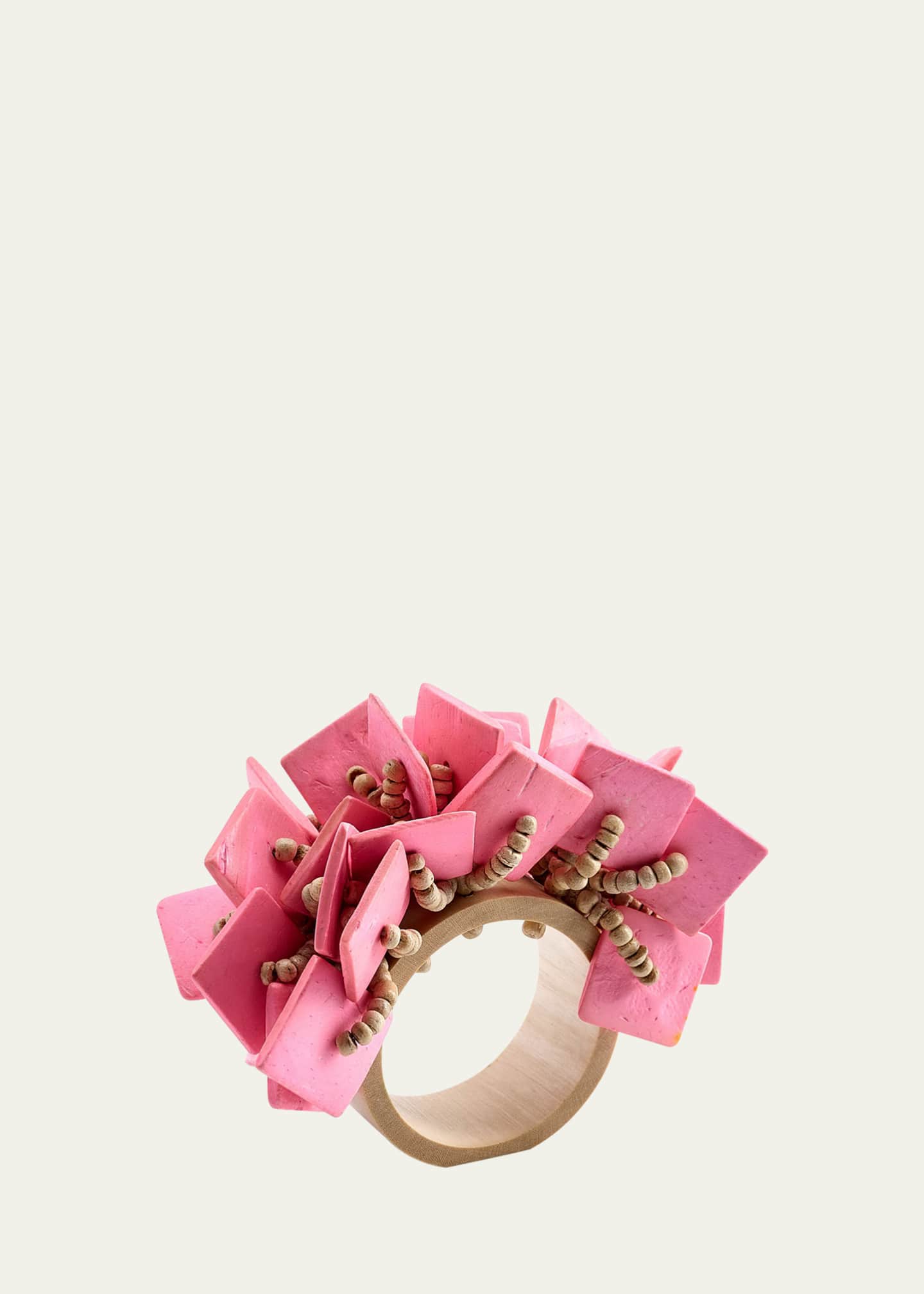 Deborah Rhodes Rose Wood Tassel Napkin Ring - Bergdorf Goodman