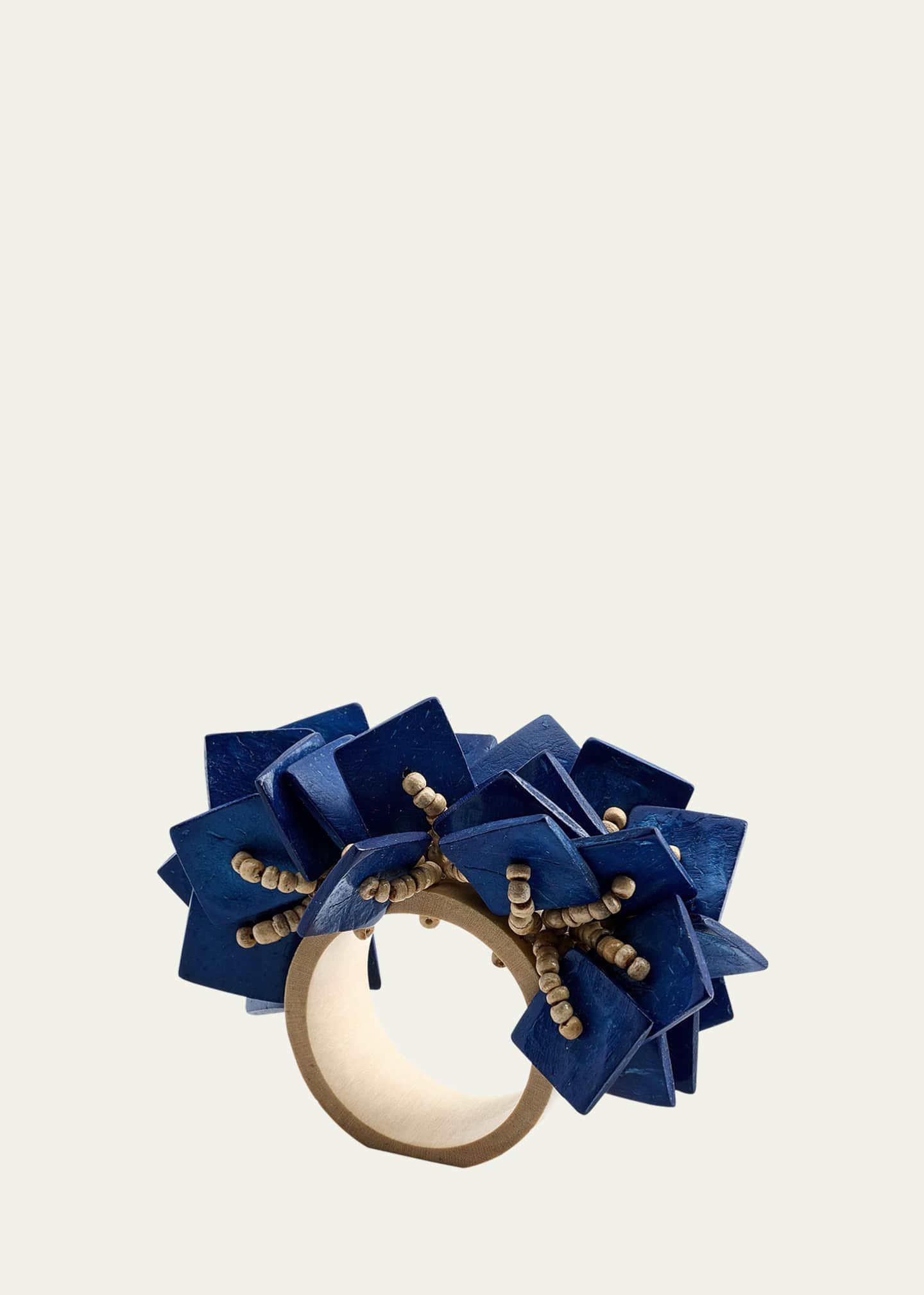 Deborah Rhodes Royal Blue Wood Tassel Napkin Ring - Bergdorf Goodman