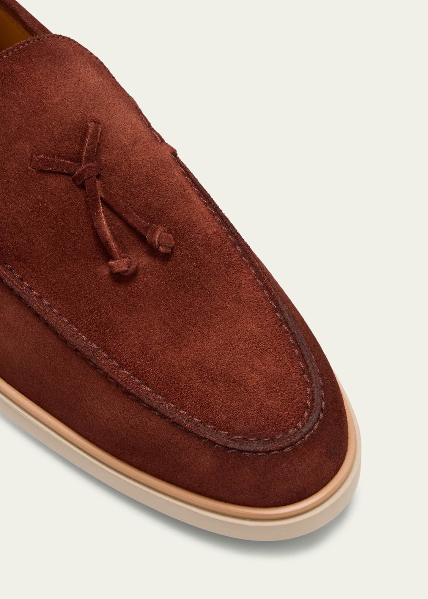 Magnanni Men's Lourenco Knot Suede Boat Shoes - Bergdorf Goodman