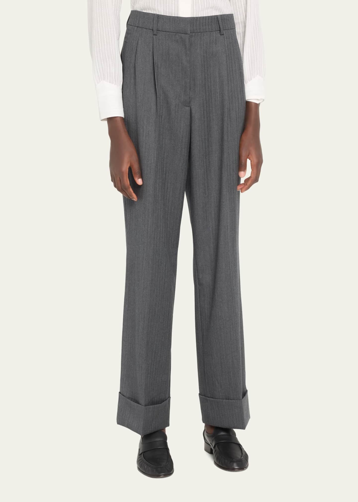 Officine Generale Willow Herringbone Pants - Bergdorf Goodman