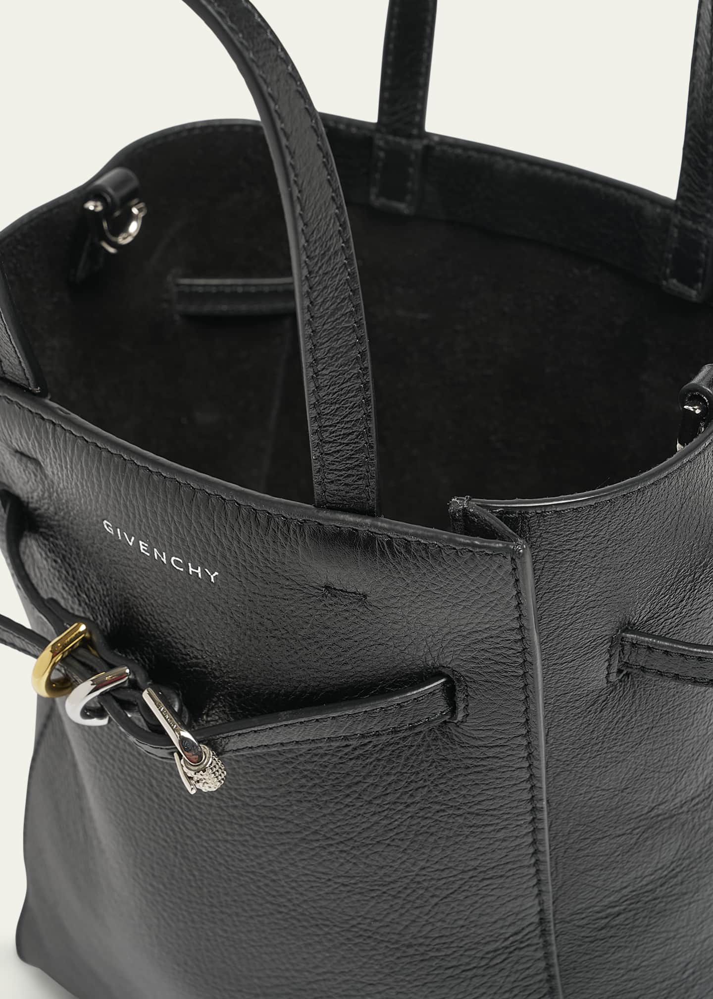 Givenchy Voyou Mini North-South Tote Bag in Tumbled Leather - Bergdorf ...