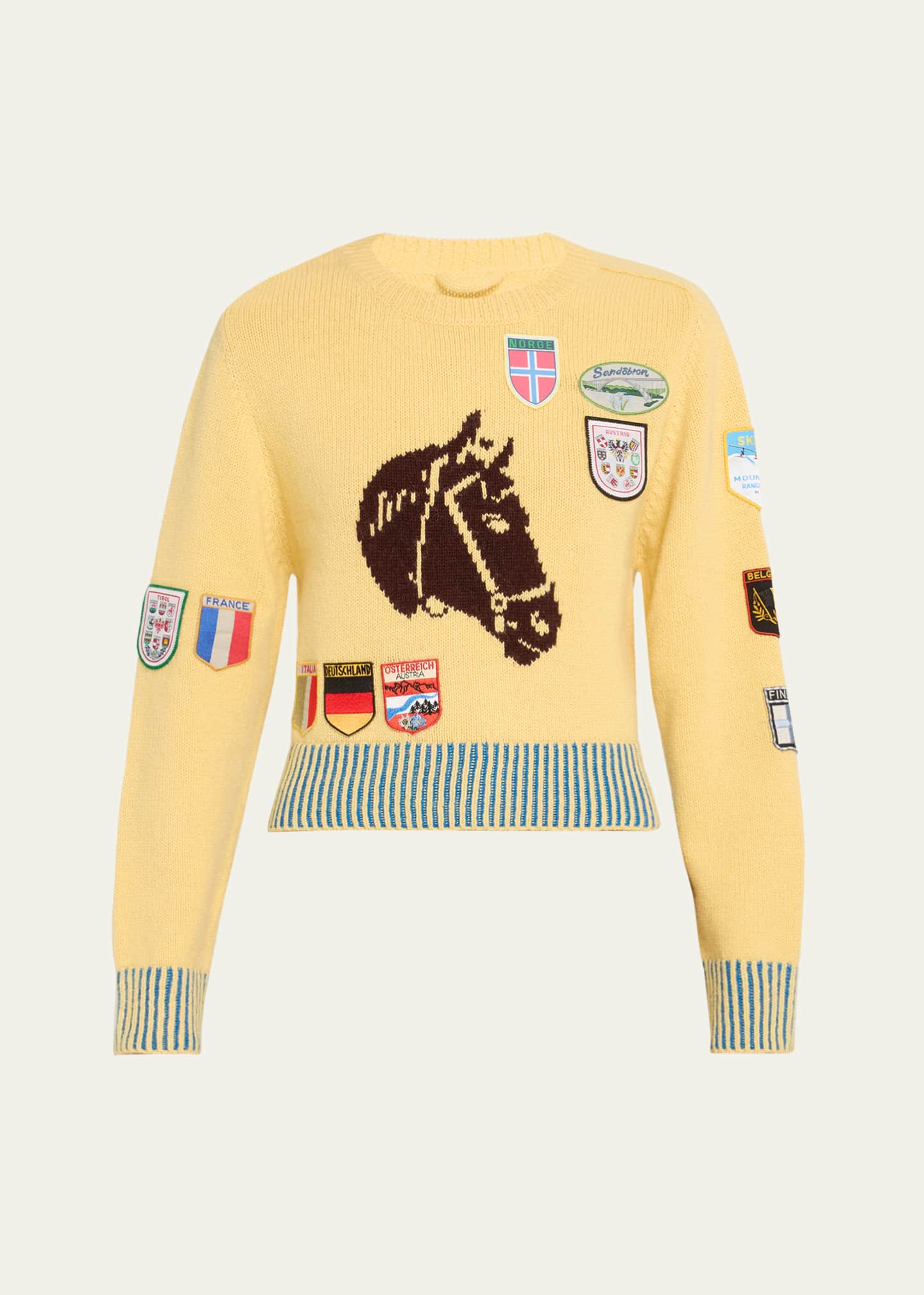 Bode Pony Silhouette Alpaca Wool Sweater - Bergdorf Goodman