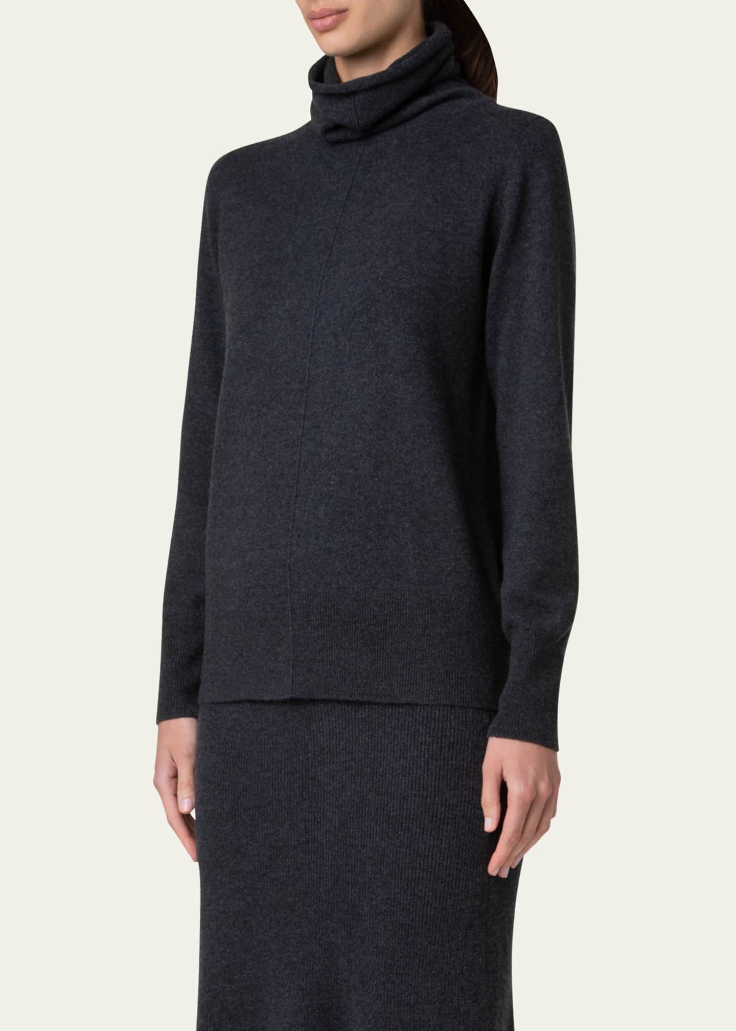 Akris Cashmere Wide Turtleneck Knit Sweater - Bergdorf Goodman