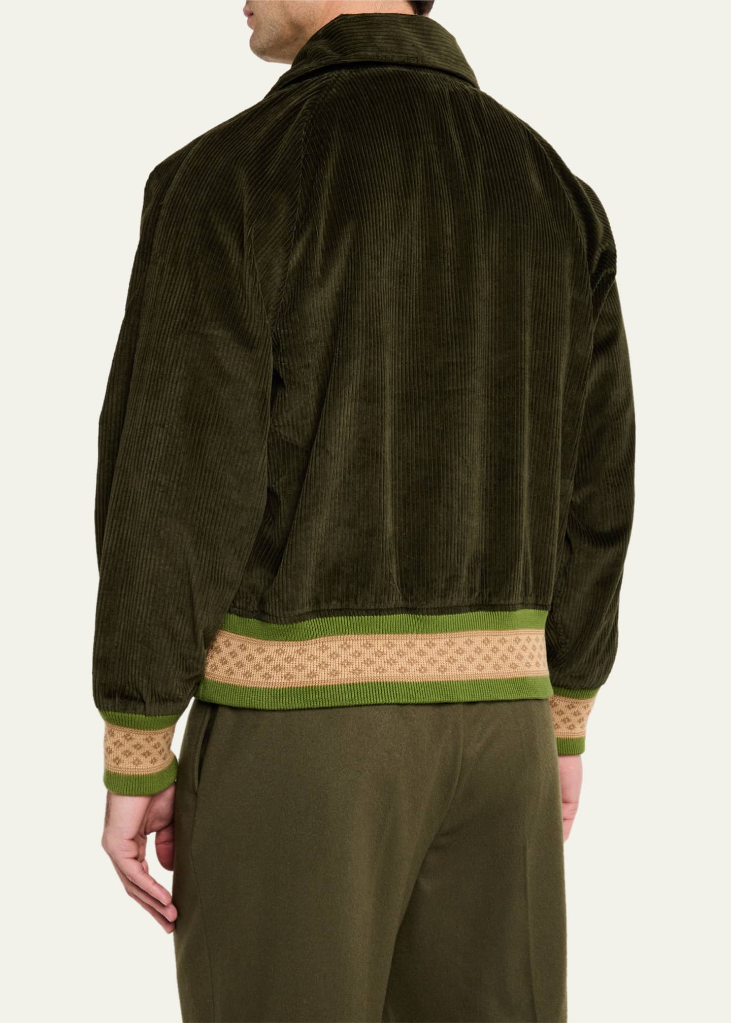 Bode Men's Peerie Rib Corduroy Banbury Jacket - Bergdorf Goodman