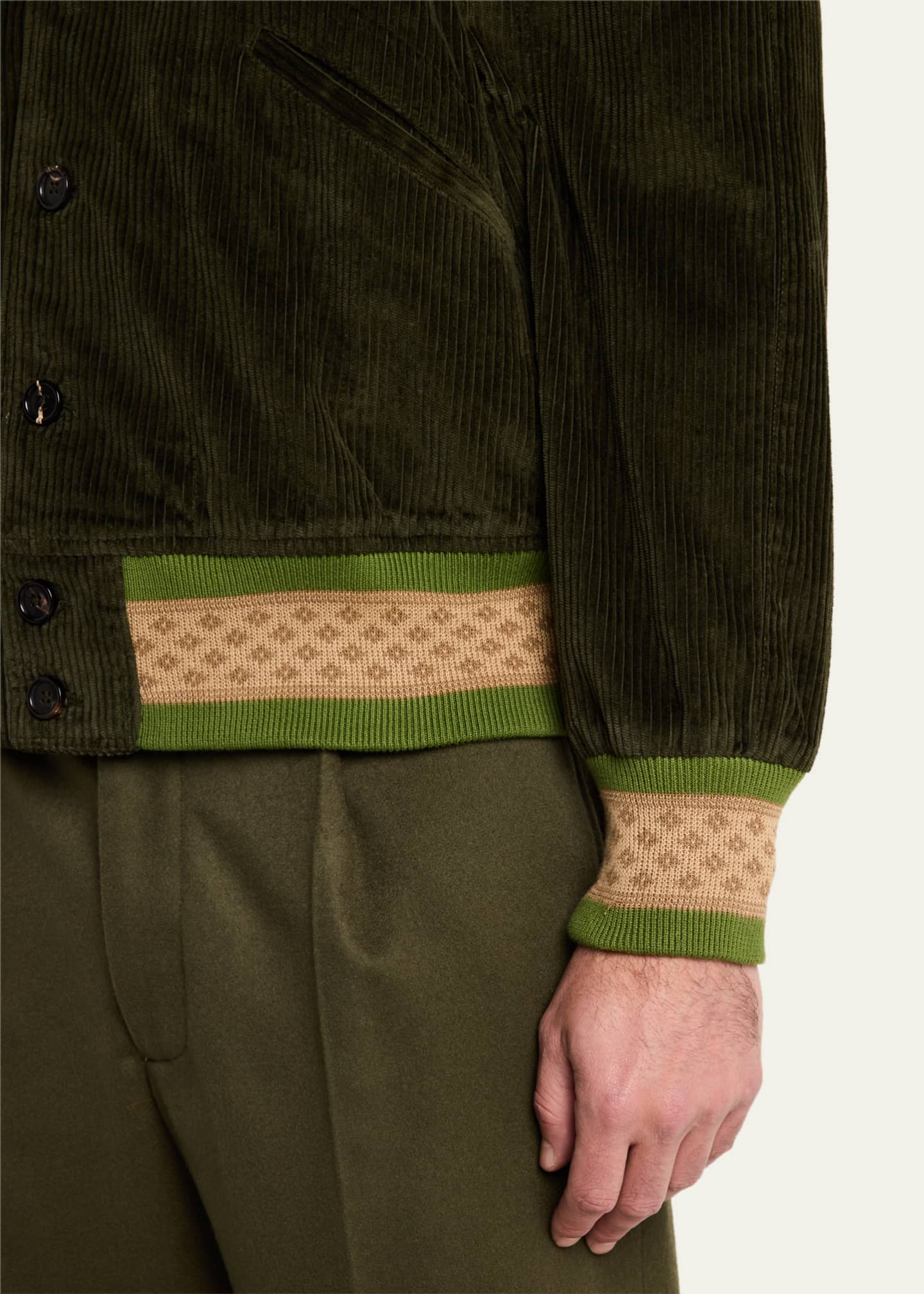 Bode Men's Peerie Rib Corduroy Banbury Jacket - Bergdorf Goodman