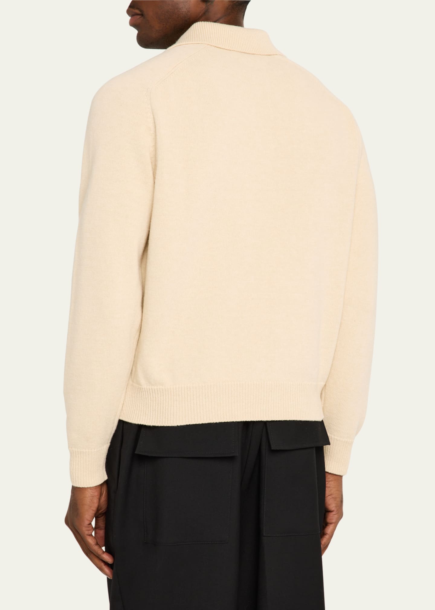 Bode Men's Manhattan Collegiate Polo Sweater - Bergdorf Goodman