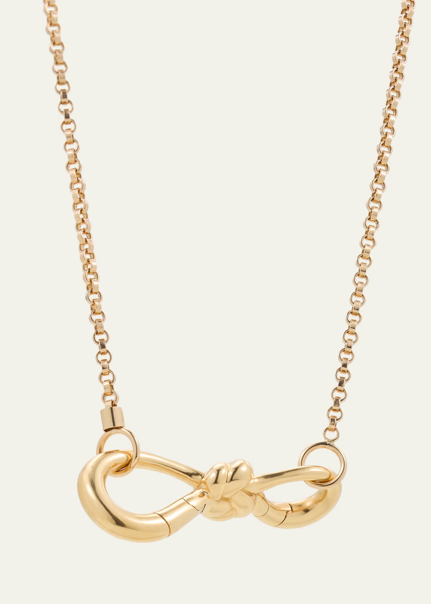 Marla Aaron True Lover's Knot Lock in 18K Yellow Gold - Bergdorf Goodman