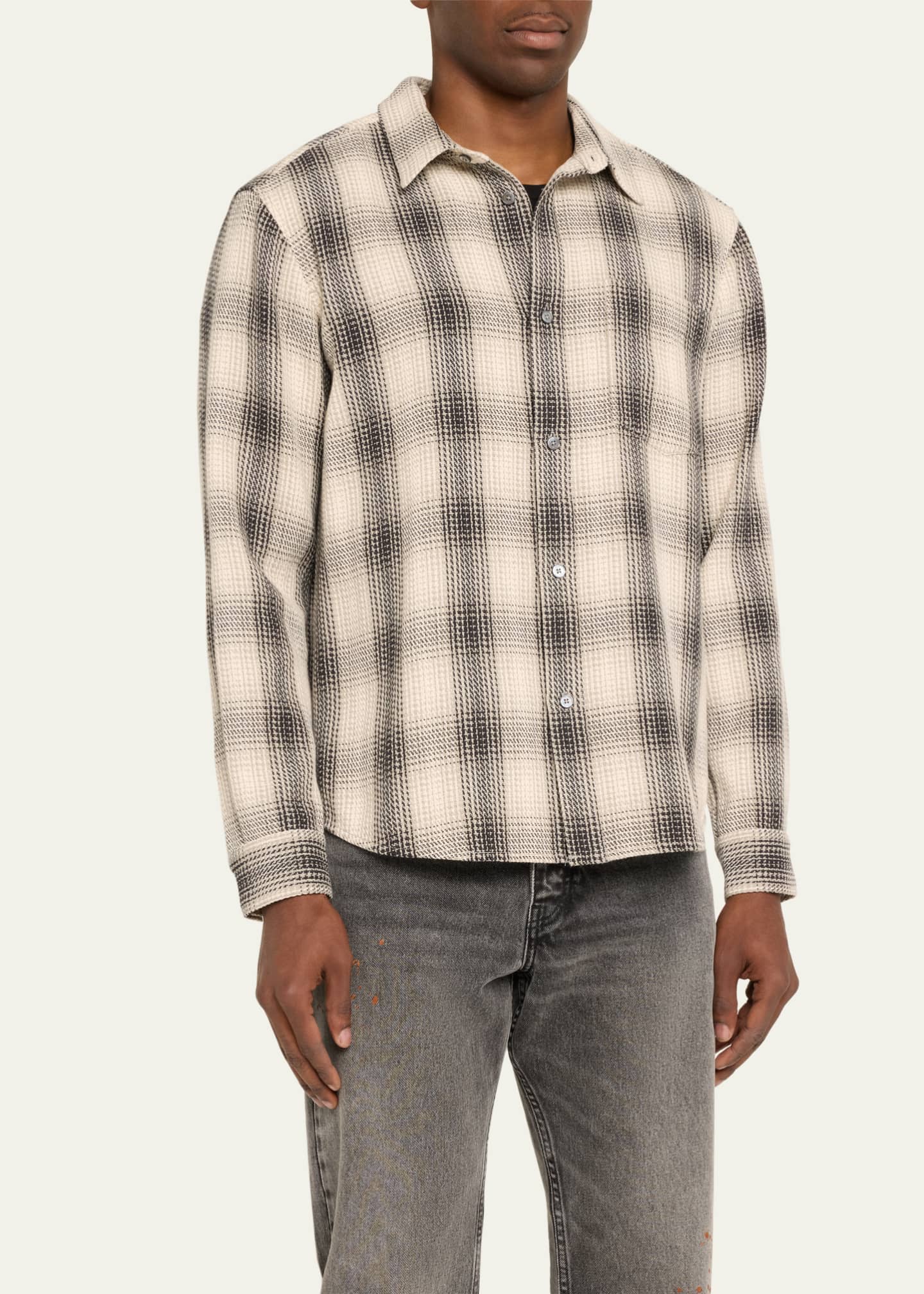 FRAME Men's Baja Plaid Overshirt - Bergdorf Goodman