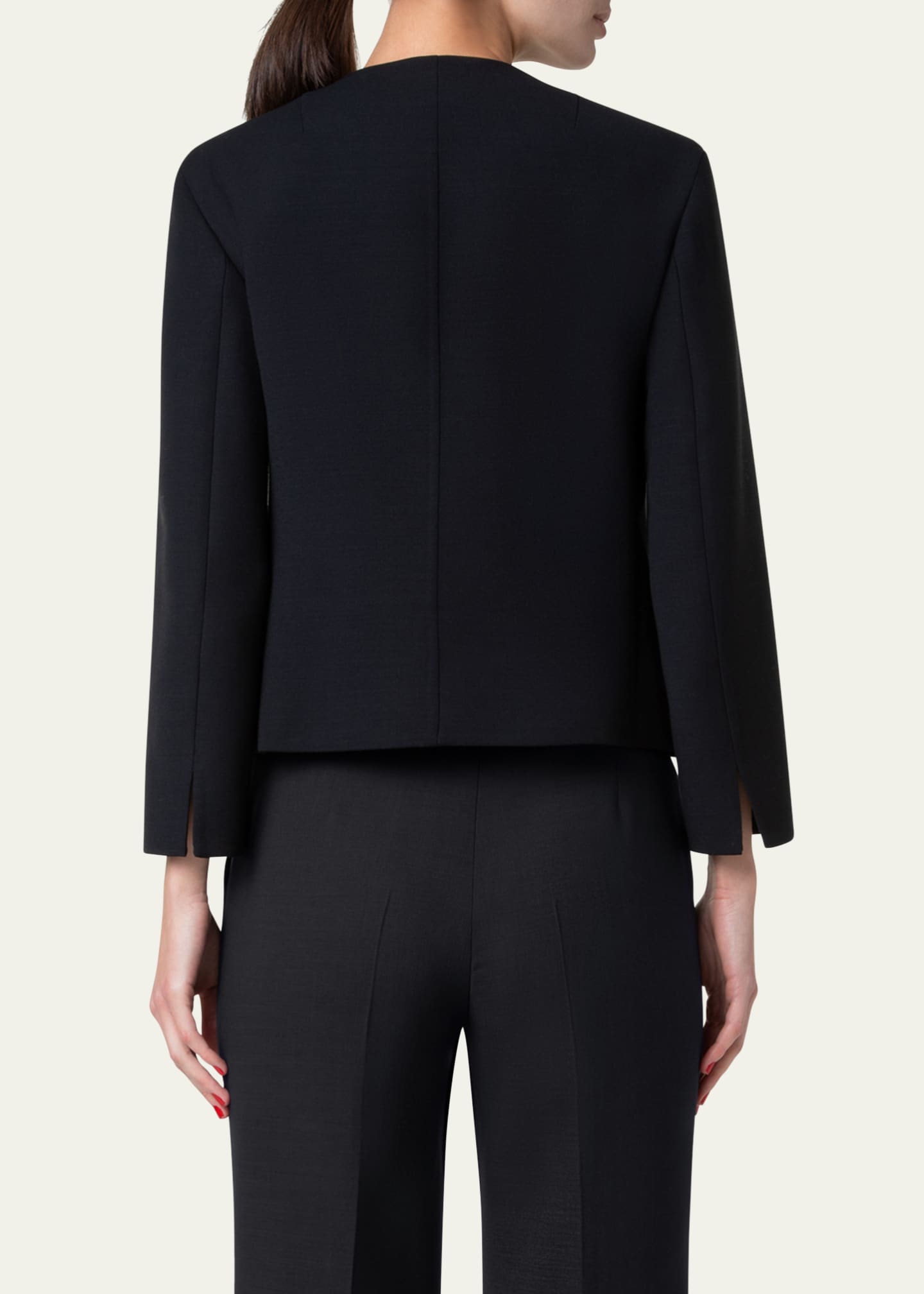 Akris Double-Face Wool Winter Jacket with Gold-Tone Buttons - Bergdorf ...