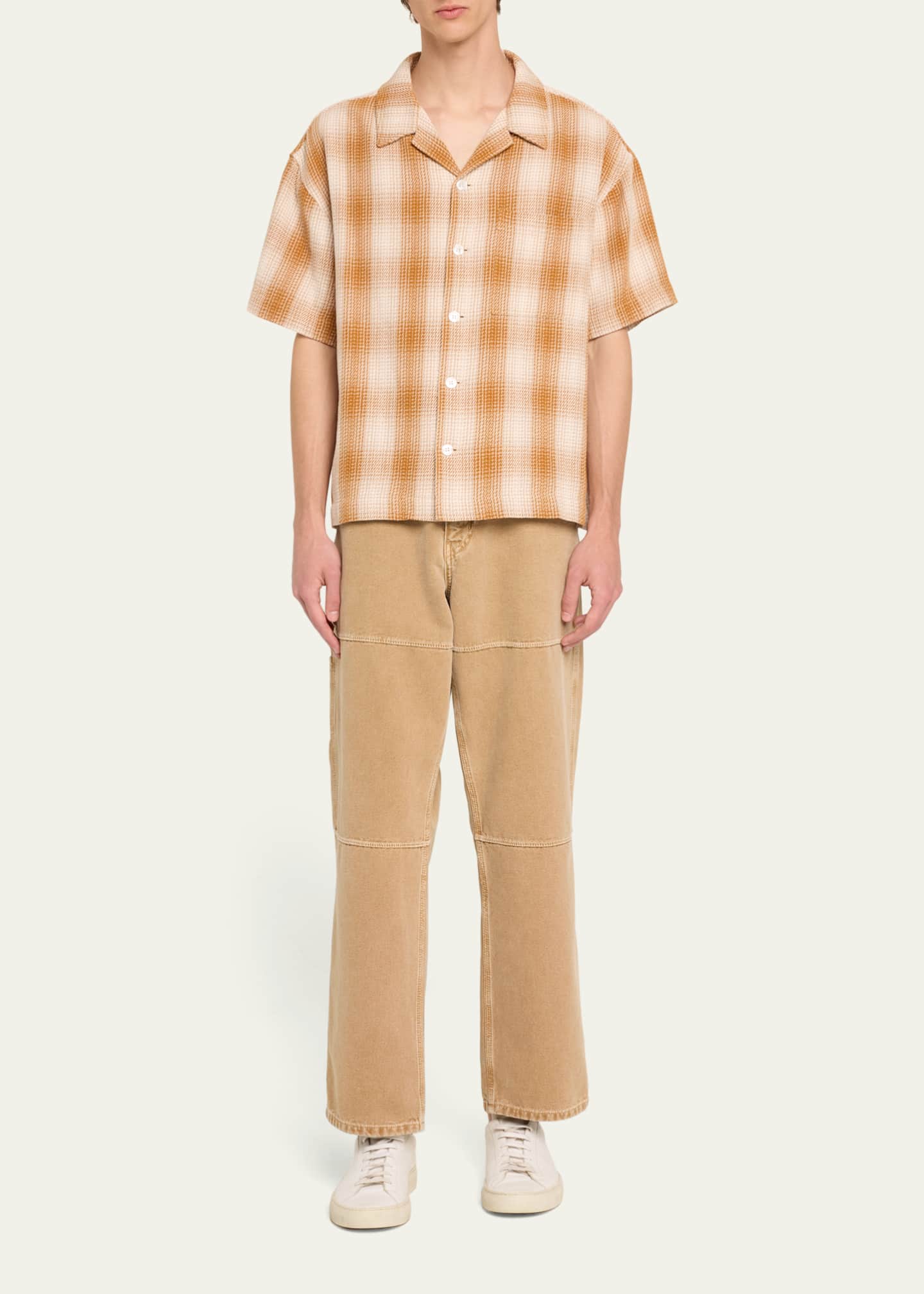 FRAME Men's Baja Plaid Camp Shirt - Bergdorf Goodman