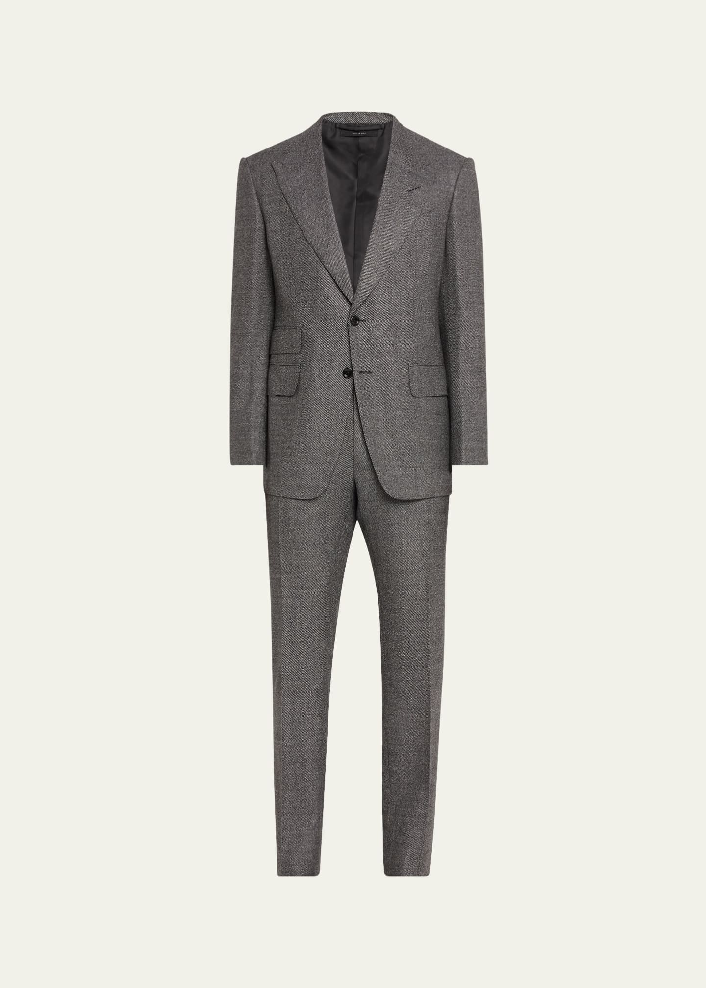 TOM FORD Men's Shelton Wool Sharkskin Suit - Bergdorf Goodman