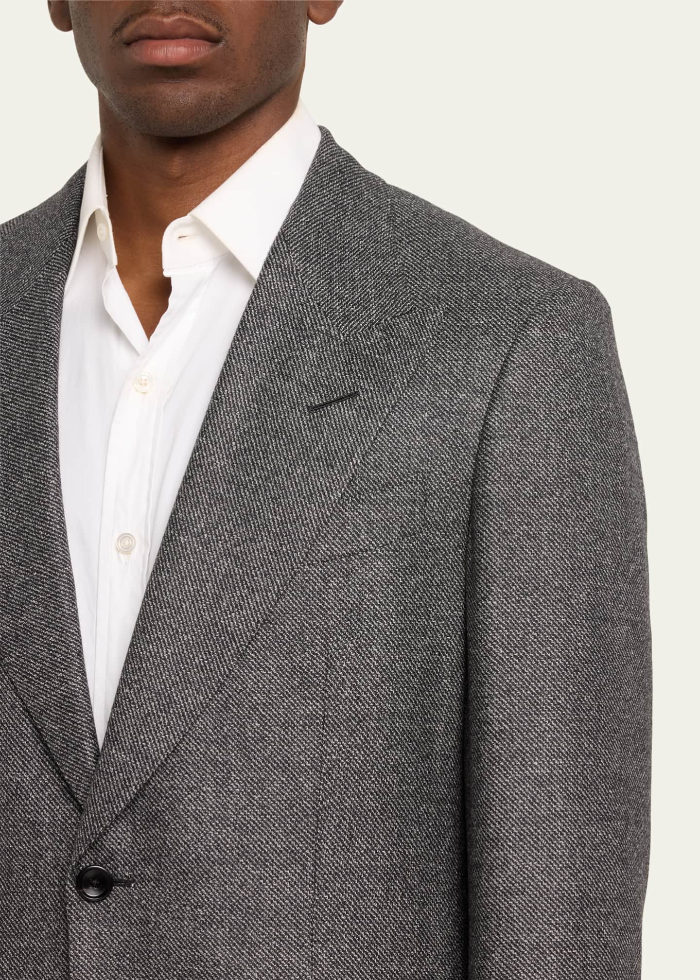 TOM FORD Men's Shelton Wool Sharkskin Suit - Bergdorf Goodman