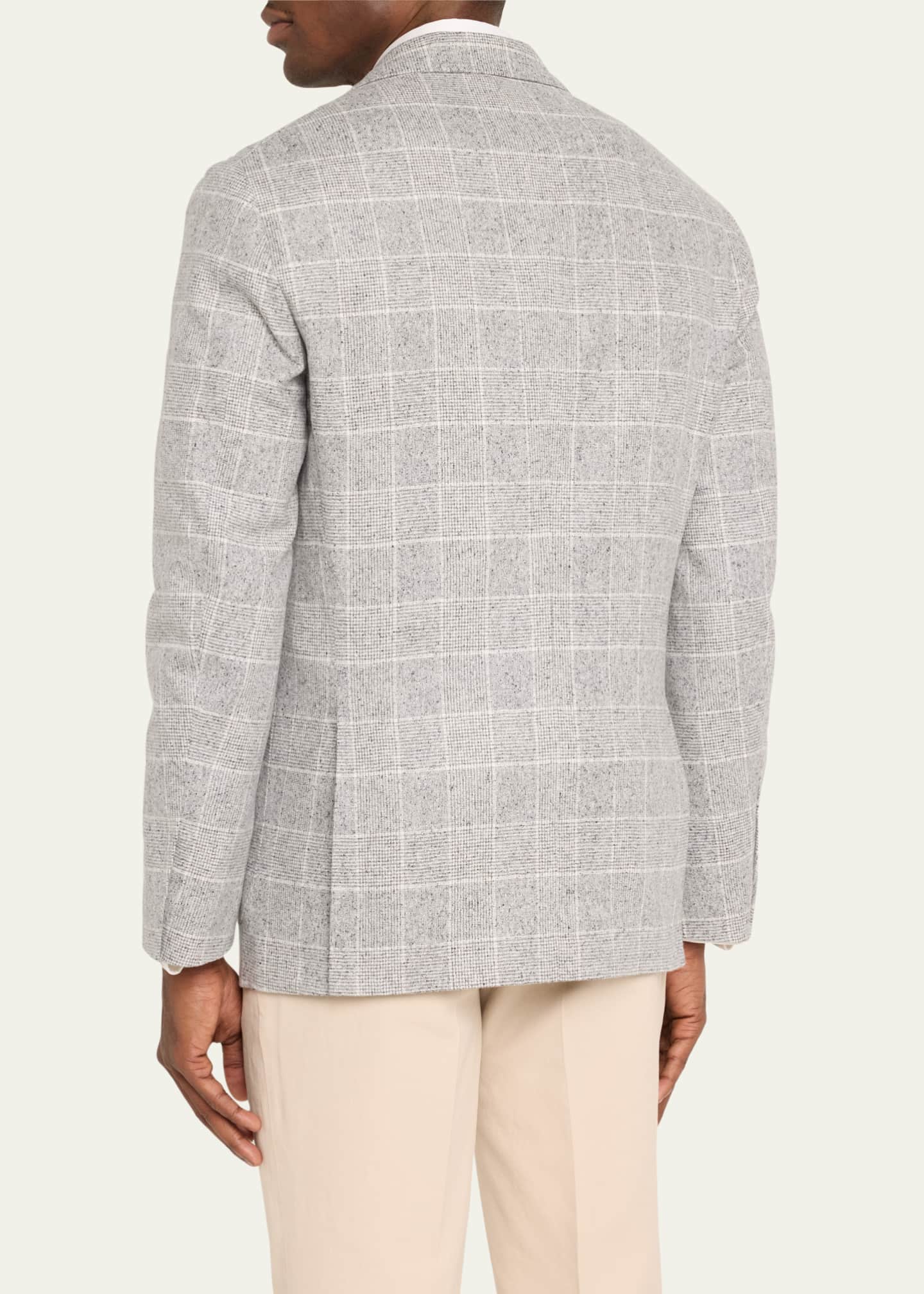 Brunello Cucinelli Men's Plaid-Print Wool Sport Coat - Bergdorf Goodman