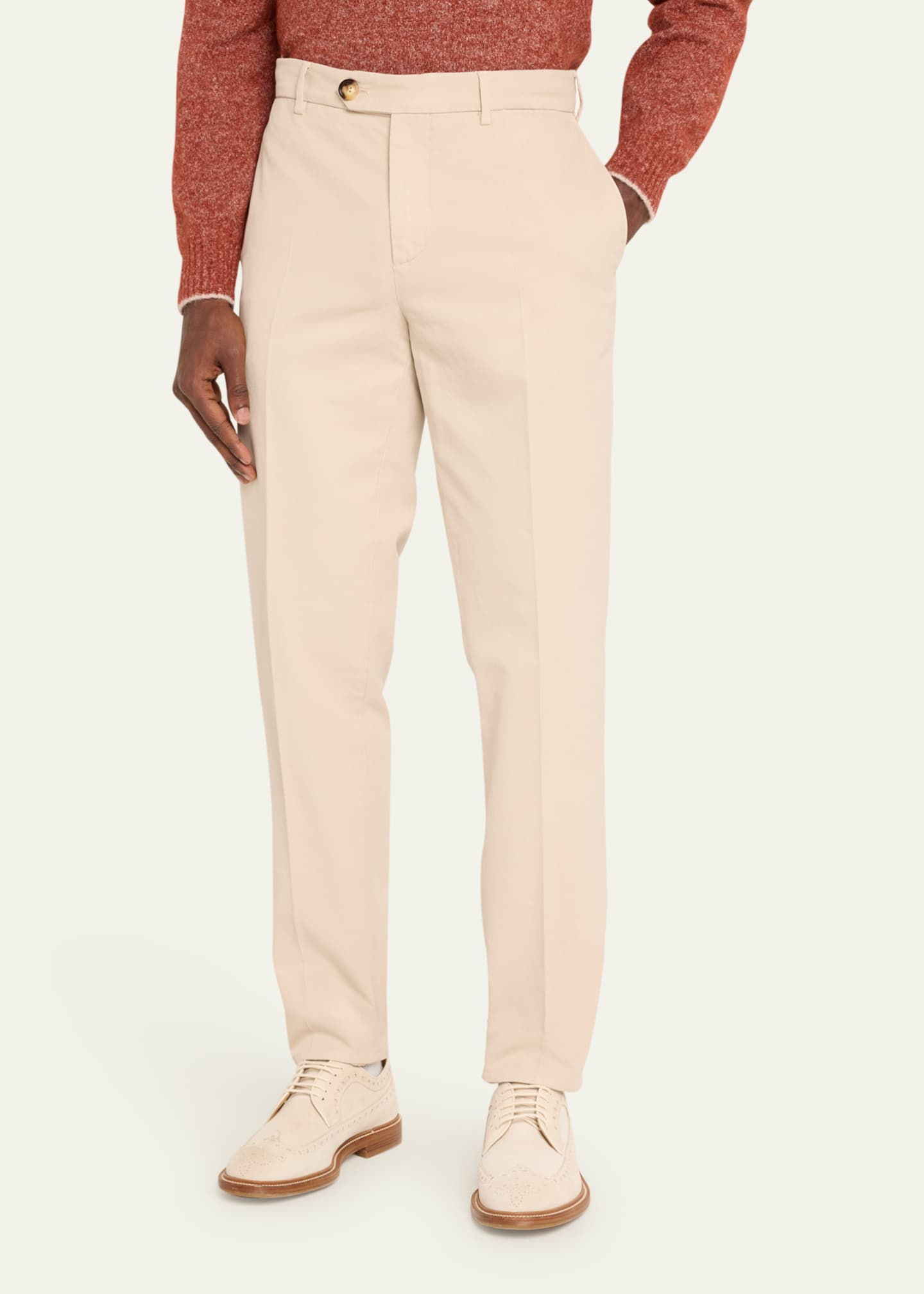 Brunello Cucinelli Men's Straight Leg Italian Fit Pants - Bergdorf Goodman