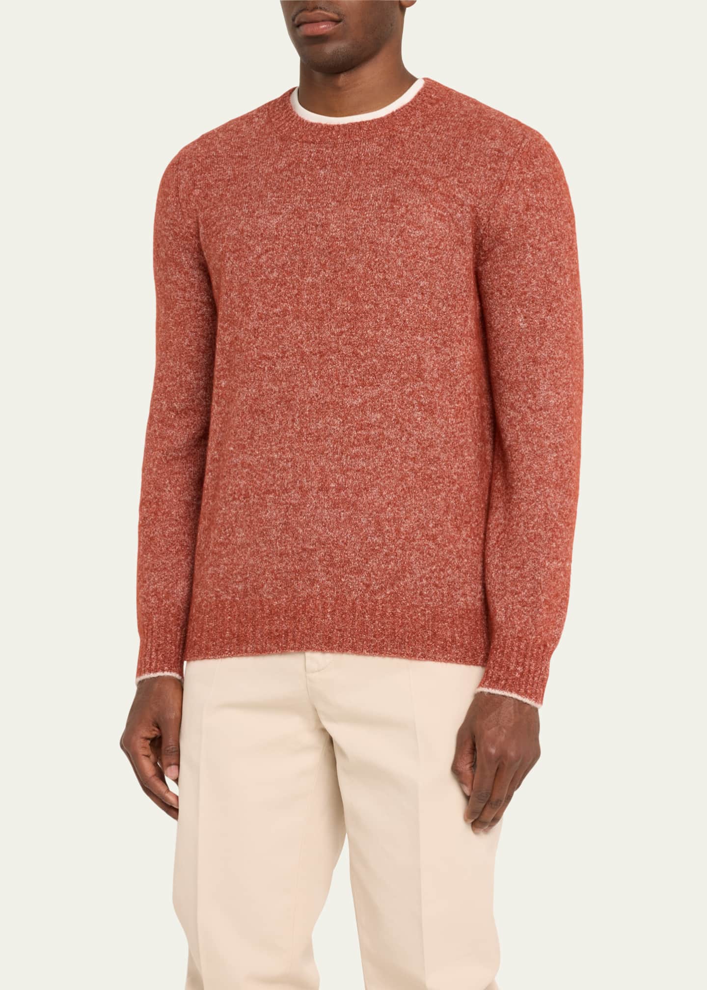 Brunello Cucinelli Men's Cotton Ribbed Sweatshirt - Bergdorf Goodman