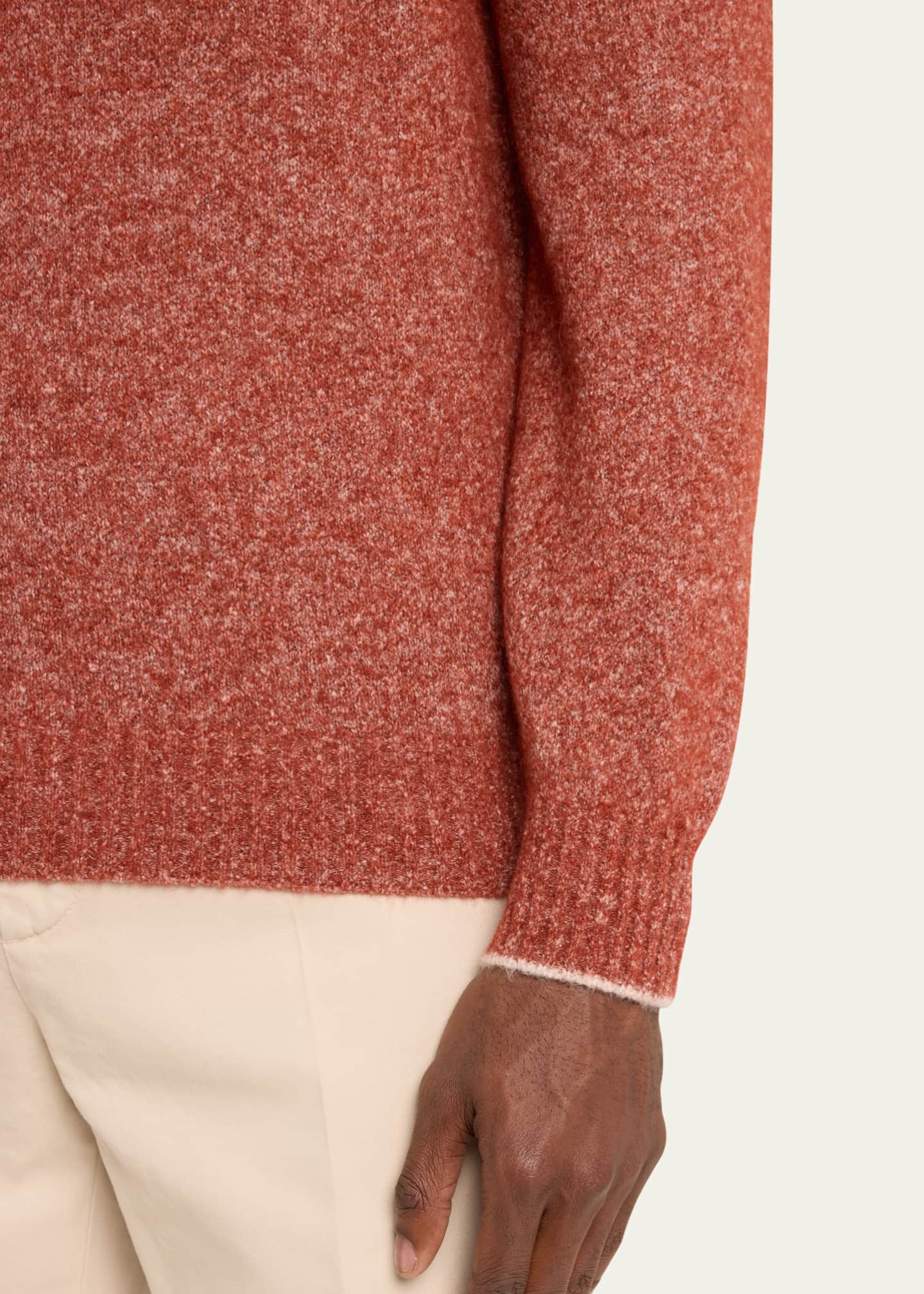 Brunello Cucinelli Men's Cotton Ribbed Sweatshirt - Bergdorf Goodman