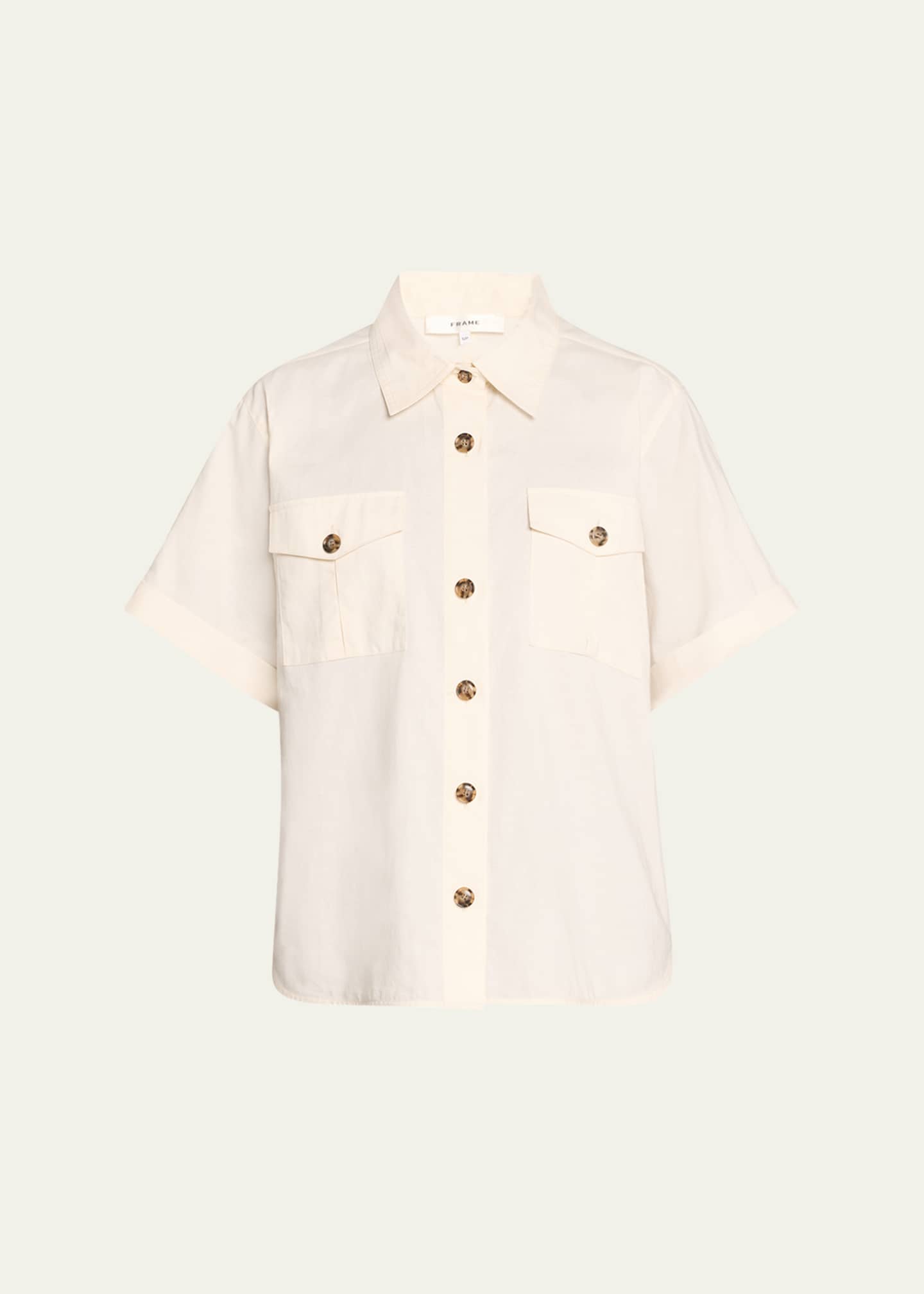 FRAME Patch Pocket Utility Shirt - Bergdorf Goodman