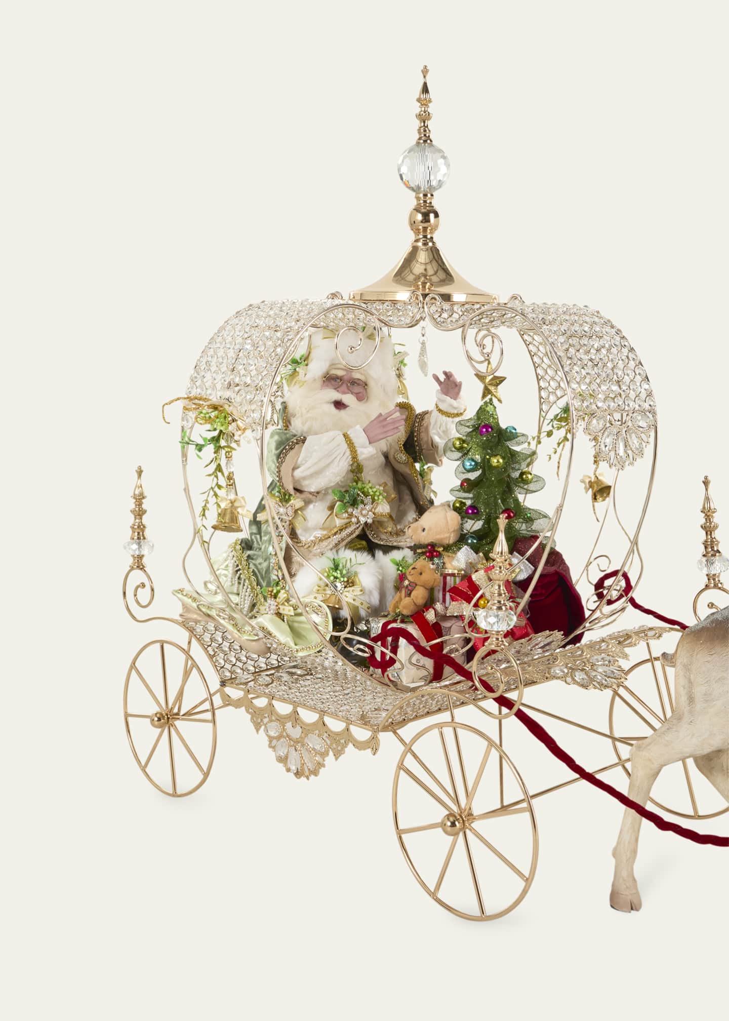 Mark Roberts Mistletoe Santa with Deer and Carriage Decor - Bergdorf ...