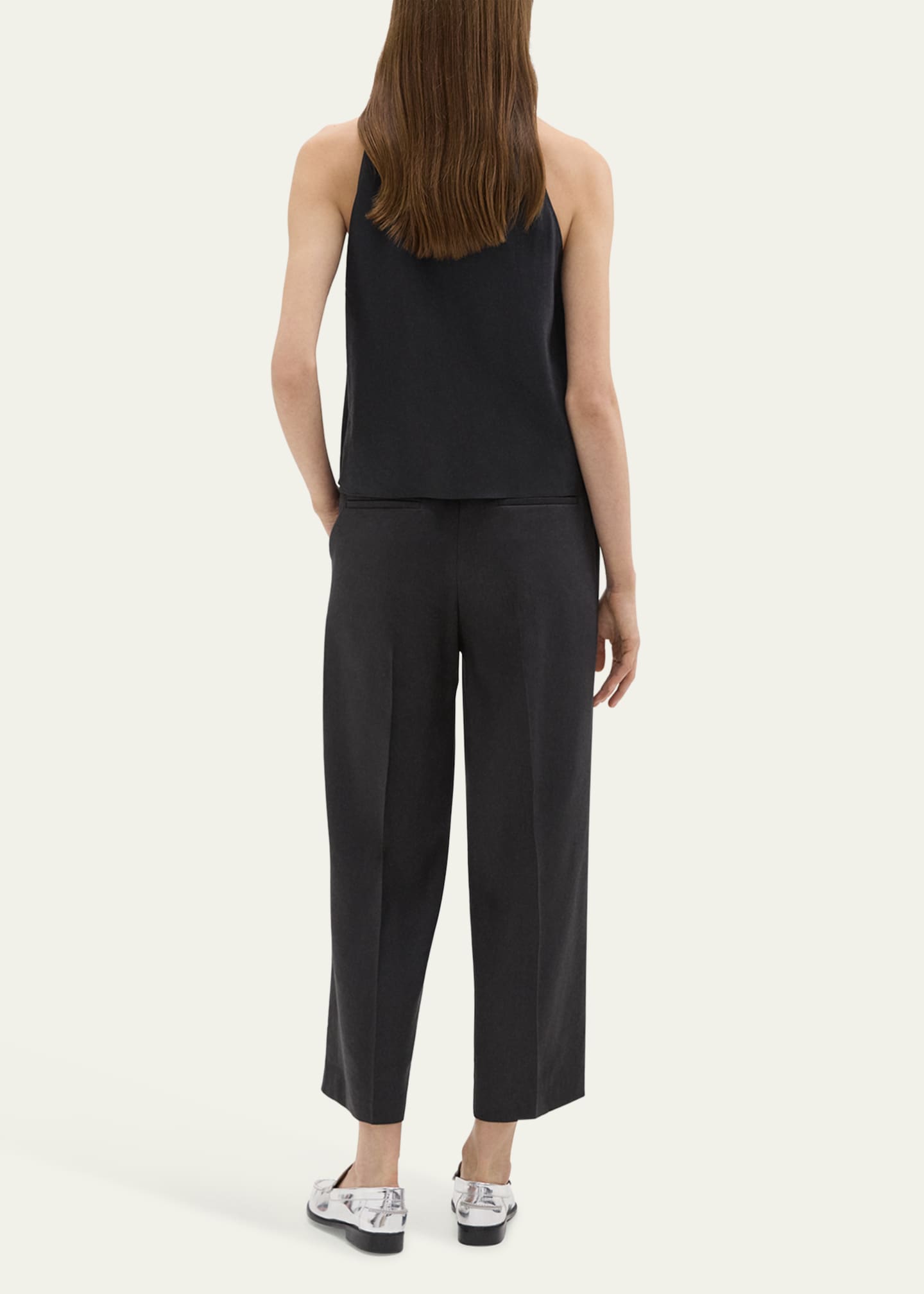 Theory Relaxed Straight-Leg Pull-On Pants - Bergdorf Goodman