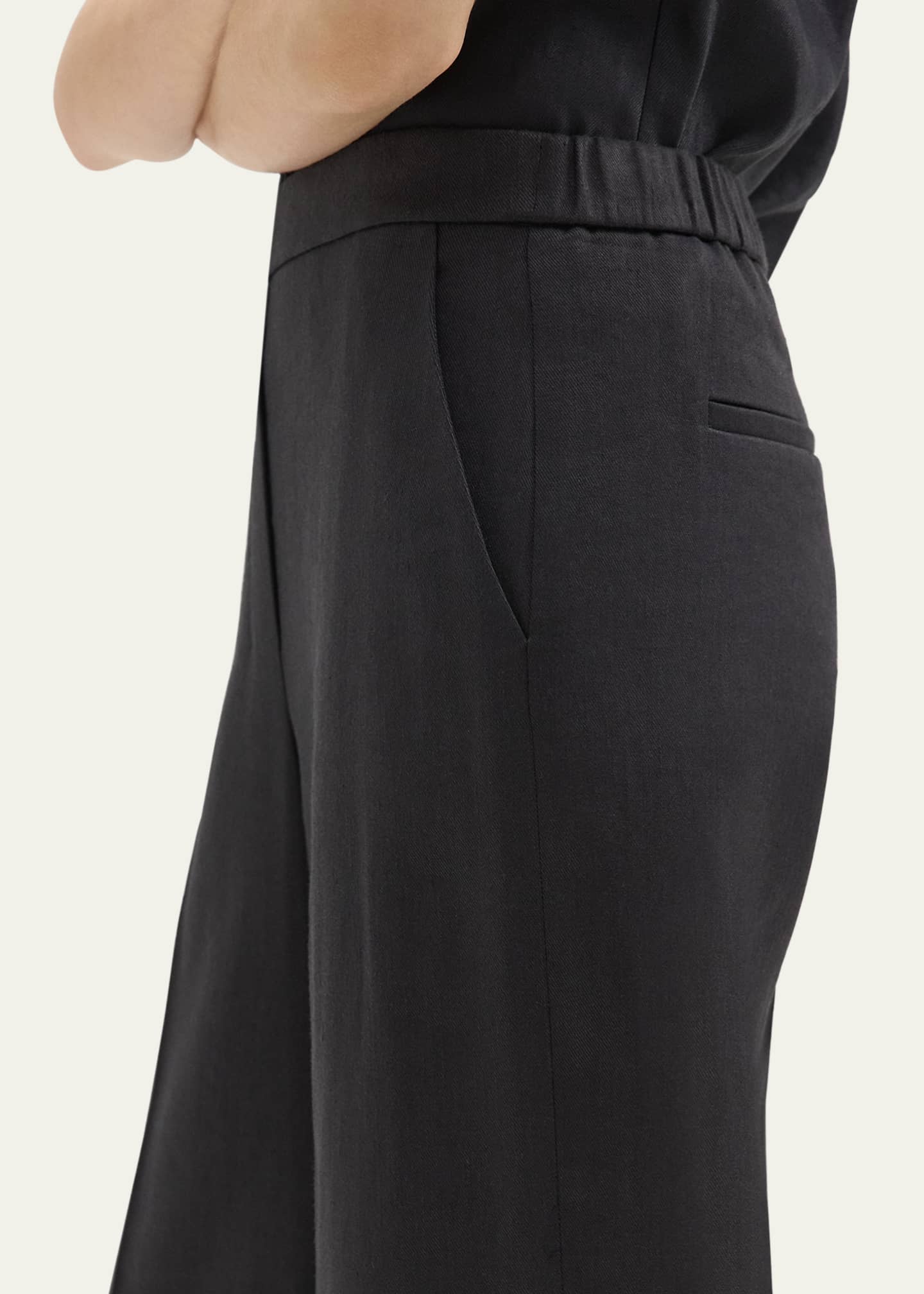 Theory Relaxed Straight-Leg Pull-On Pants - Bergdorf Goodman