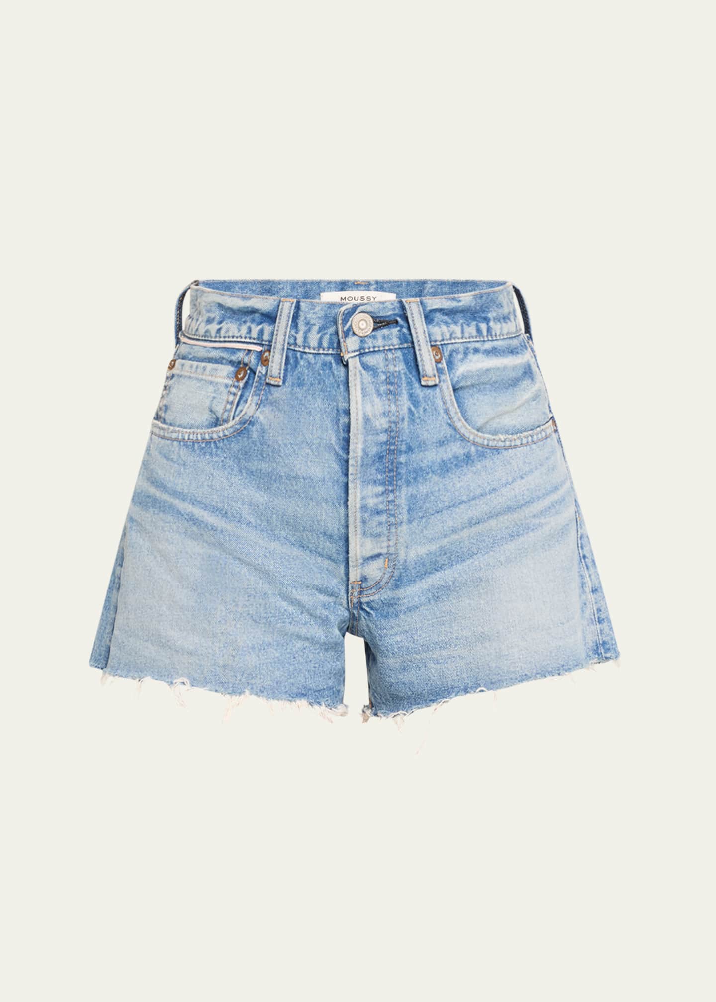 MOUSSY VINTAGE Troppard Denim Shorts - Bergdorf Goodman
