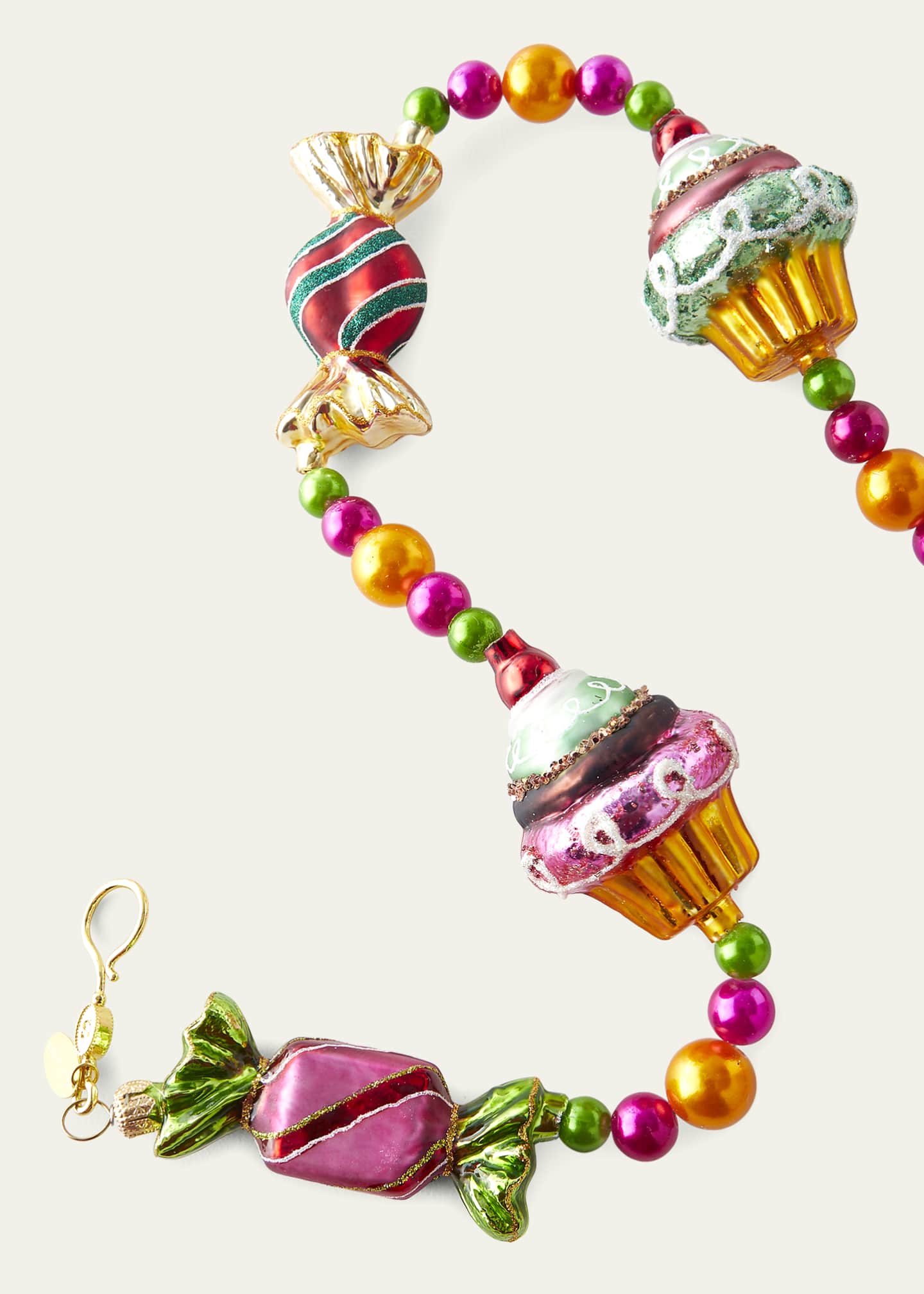 Sweet Savannah 54" Glass Candy Cupcake Garland - Bergdorf Goodman