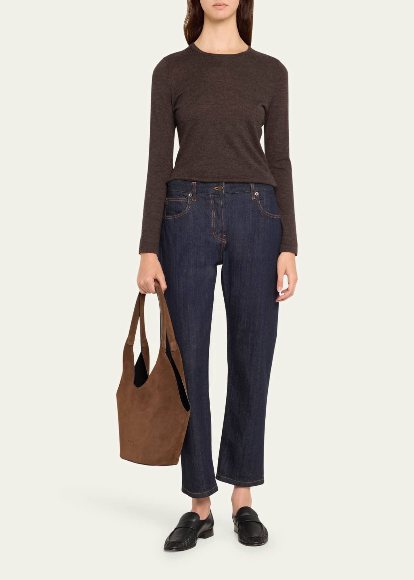 Aesther Ekme Phantom Suede Calfskin Bucket Bag - Bergdorf Goodman