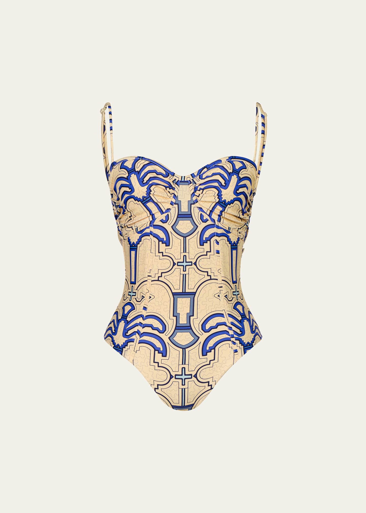 Johanna Ortiz Lagoon Lure Bustier One Piece Swimsuit Bergdorf Goodman