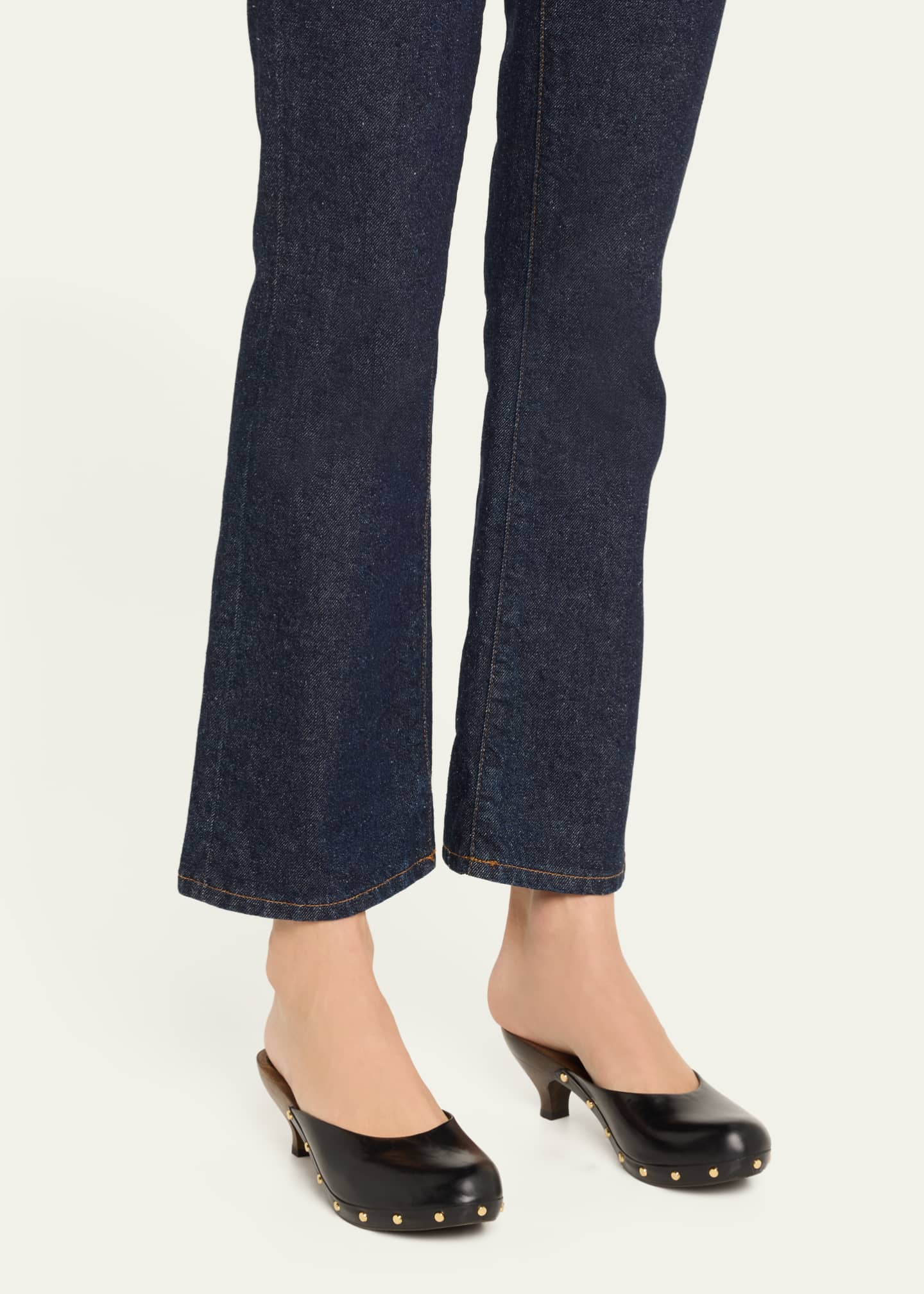 Chloe Judith Calfskin Kitten-Heel Clogs - Bergdorf Goodman