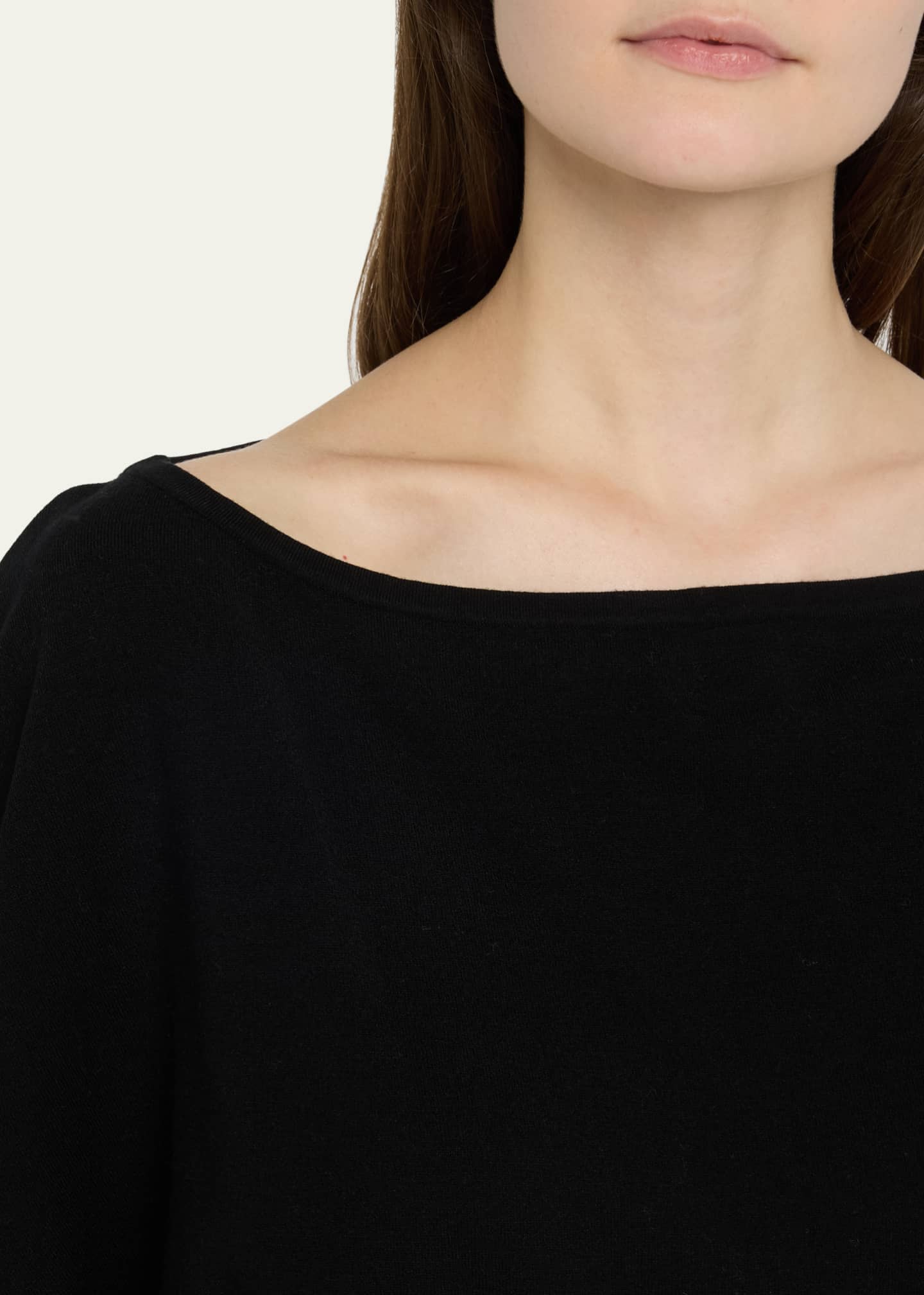 SIMKHAI Lavina Draped Off-Shoulder Sweater - Bergdorf Goodman