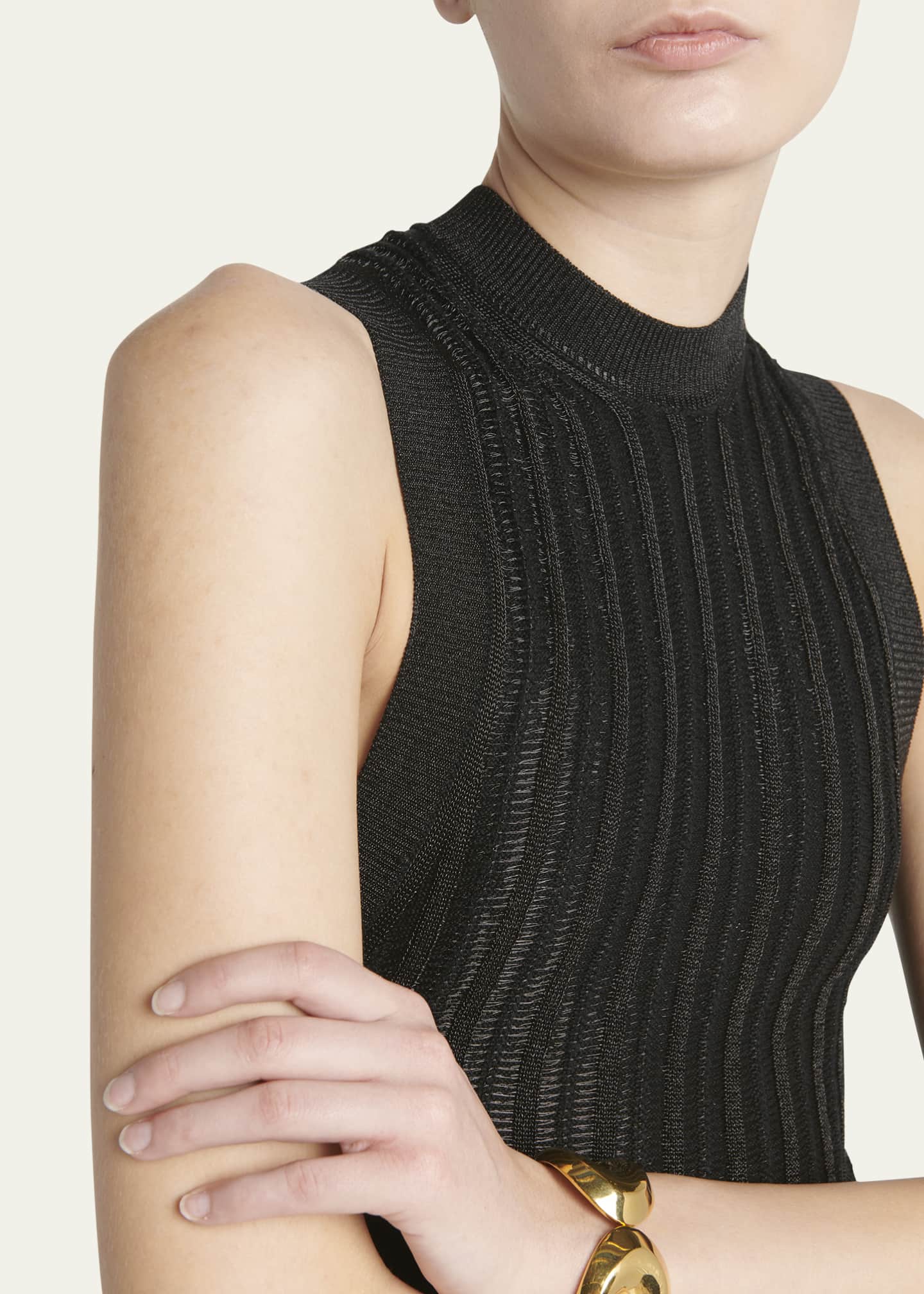 Tom Ford Lurex Ribbed Knit Midi Dress Bergdorf Goodman