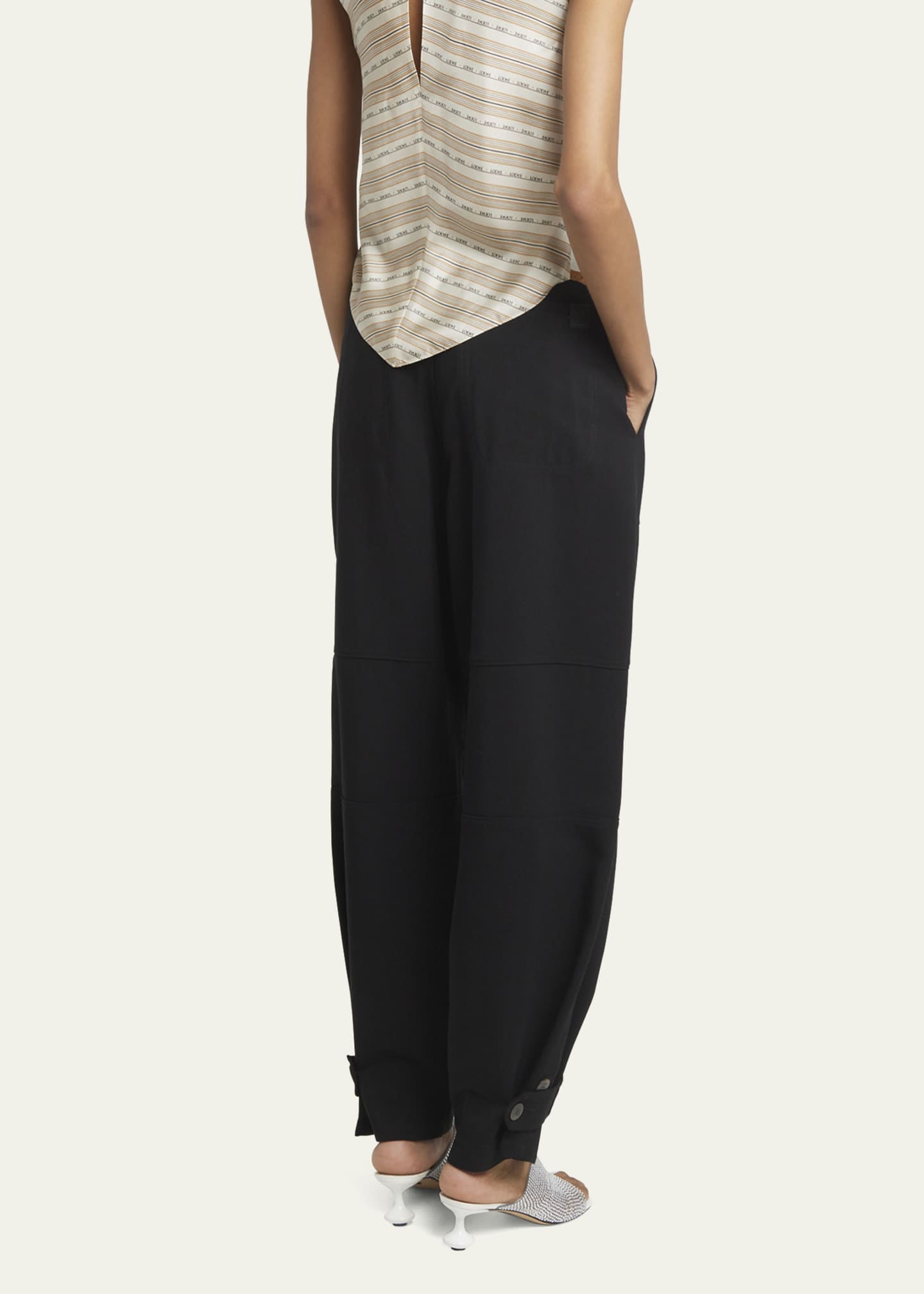 Loewe Cargo Belted Cuff Trousers - Bergdorf Goodman