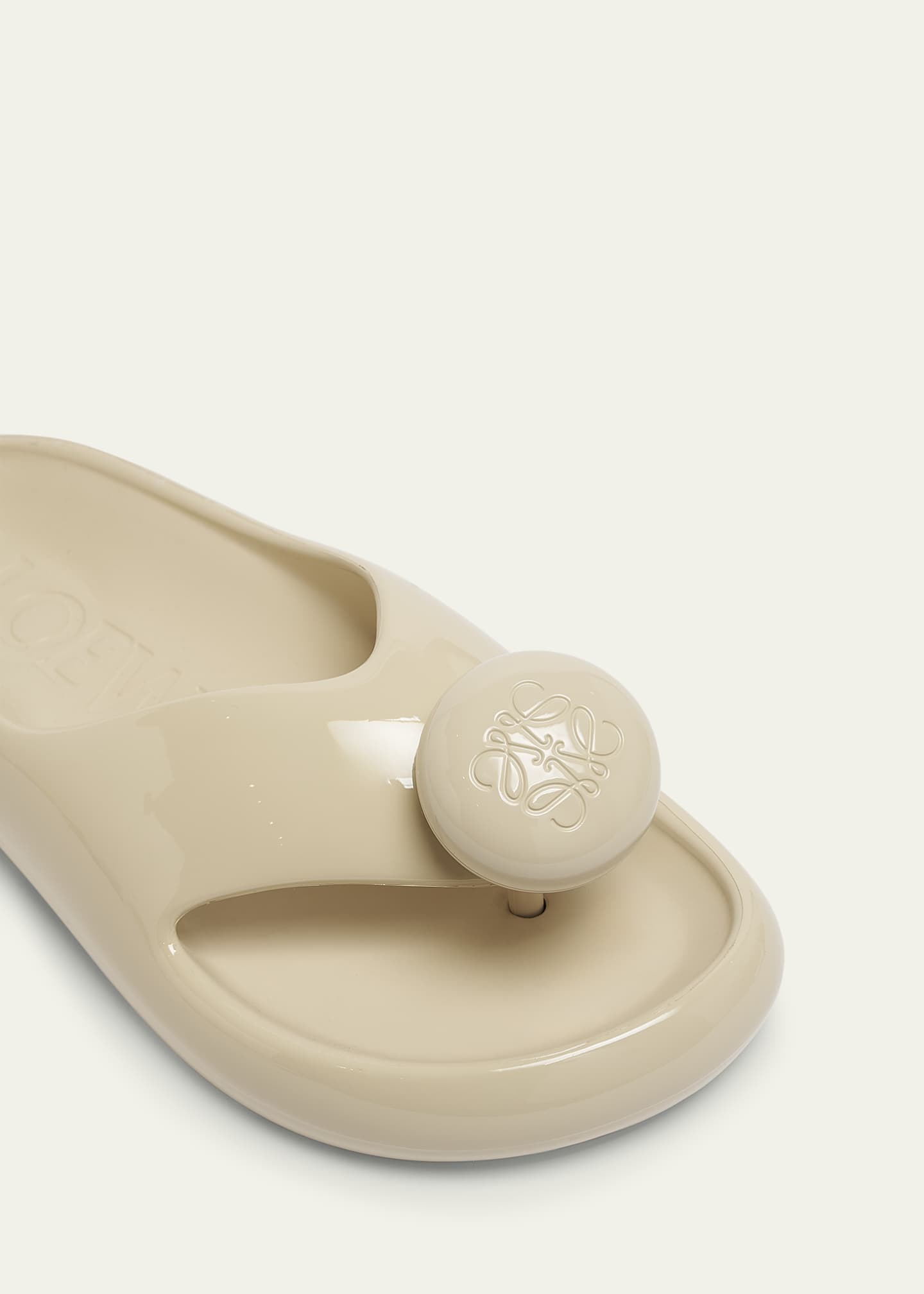 Loewe Pebble Foam Toe-Post Slide Sandals - Bergdorf Goodman