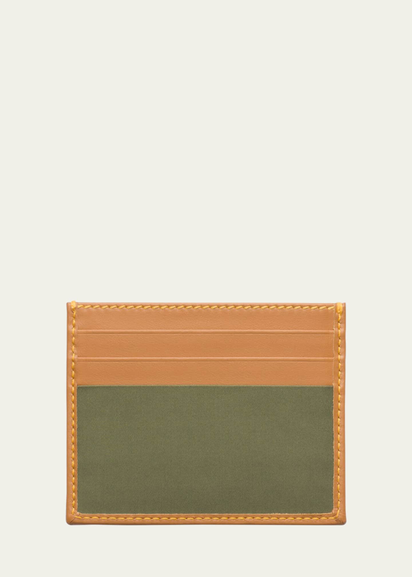 Prada Men's Re-Nylon and Leather Card Holder - Bergdorf Goodman