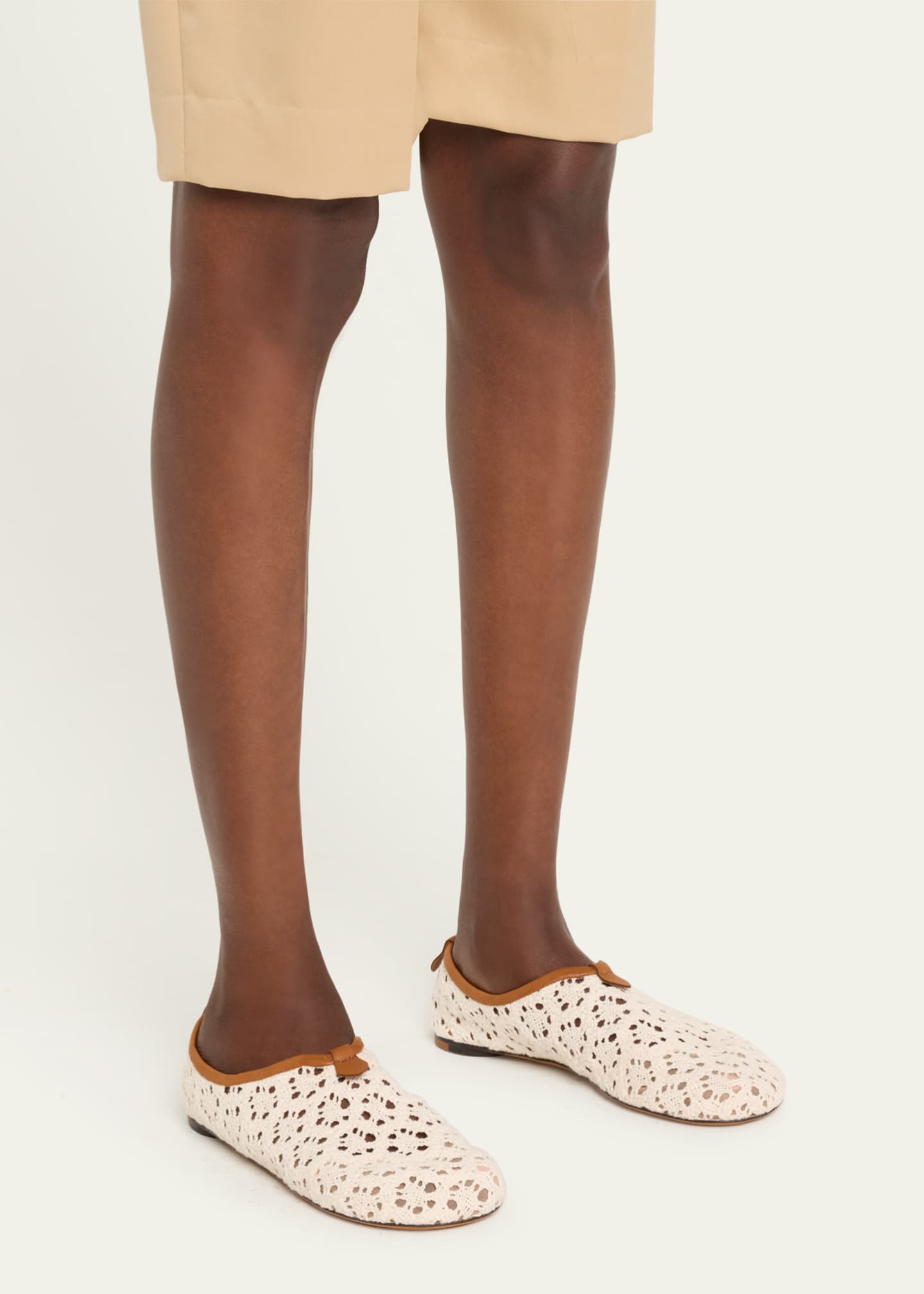 Loro Piana Floaty Macrame Ballerina Flats - Bergdorf Goodman