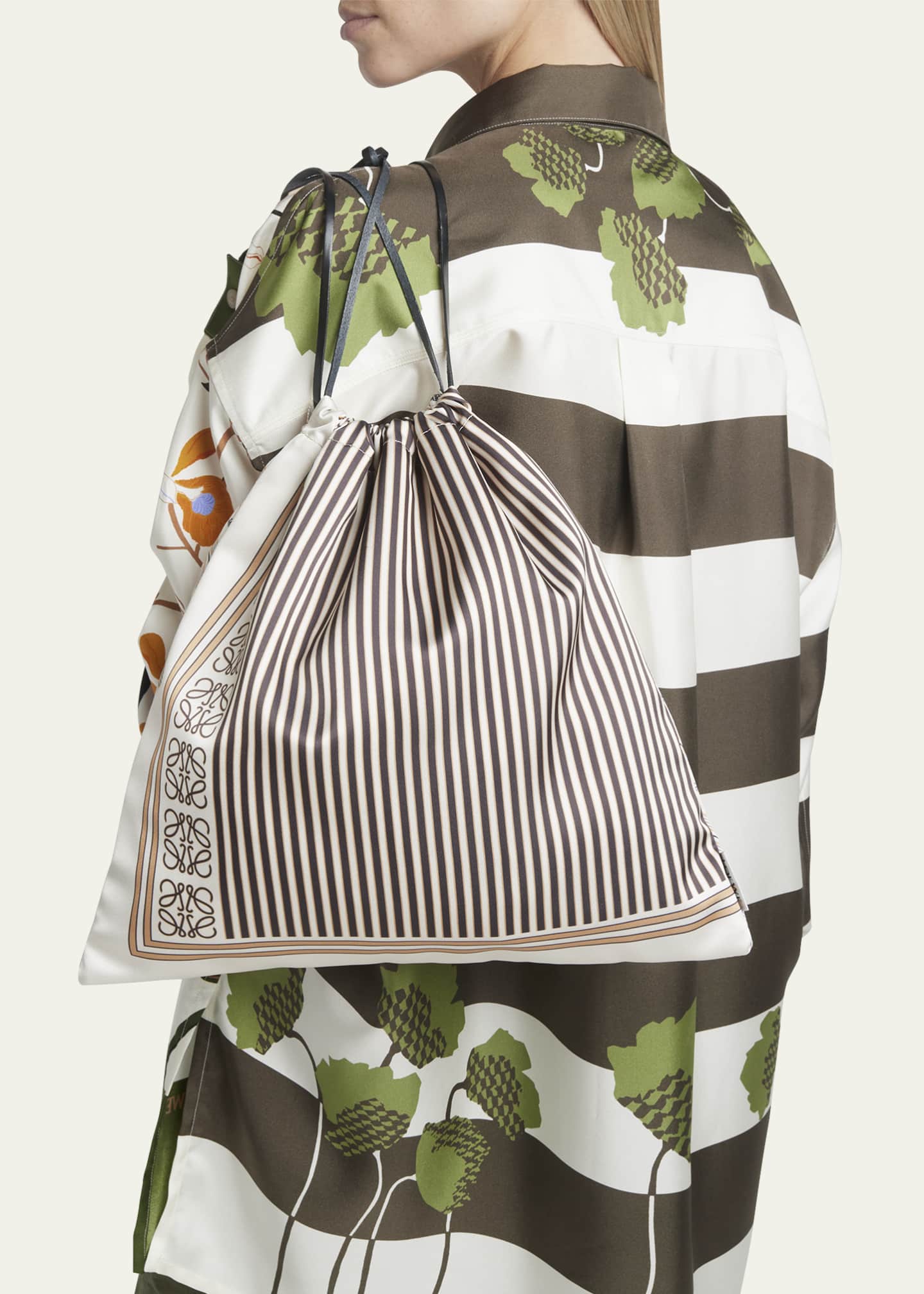 Loewe x Paula’s Ibiza Drawstring Pouch in Cotton - Bergdorf Goodman