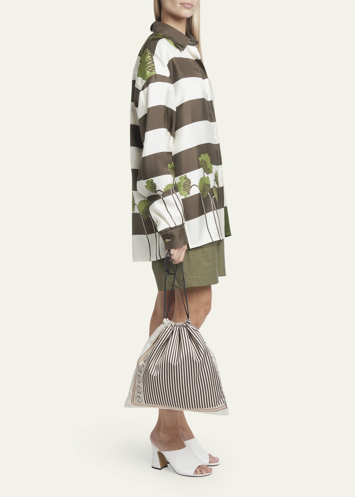 Loewe x Paula’s Ibiza Drawstring Pouch in Cotton - Bergdorf Goodman