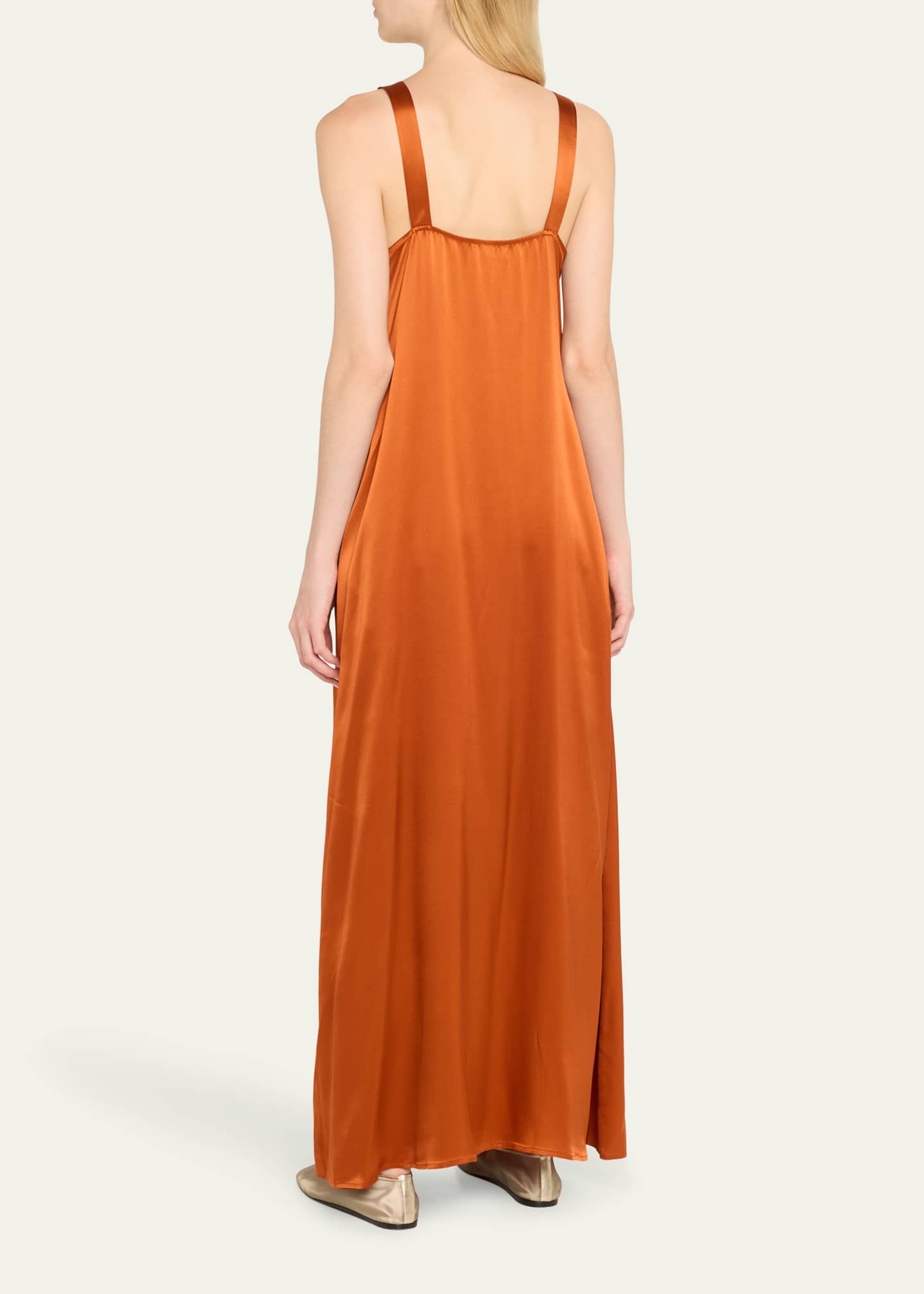 L'Agence Kellen Button-Front Silk Maxi Dress - Bergdorf Goodman