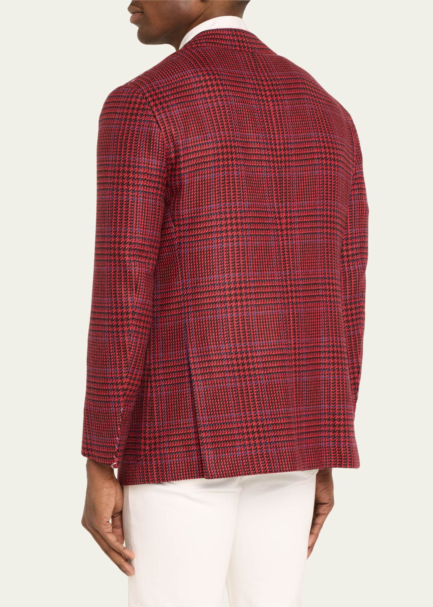 Kiton Men's Cashmere Plaid Sport Coat - Bergdorf Goodman