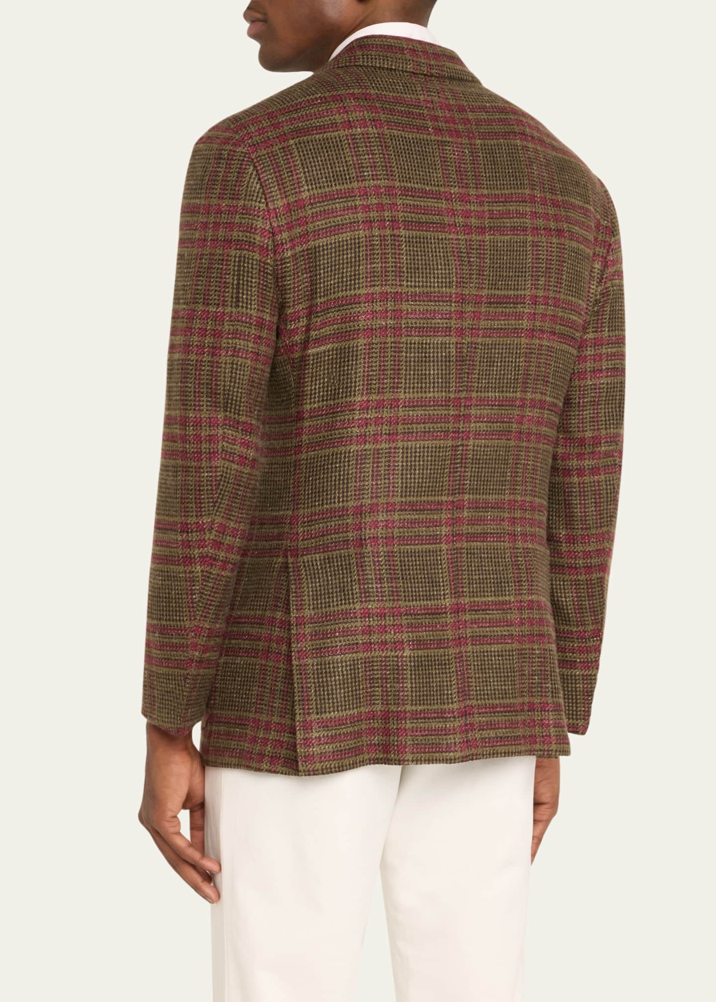 Kiton Men's Two-Tone Plaid Sport Coat - Bergdorf Goodman