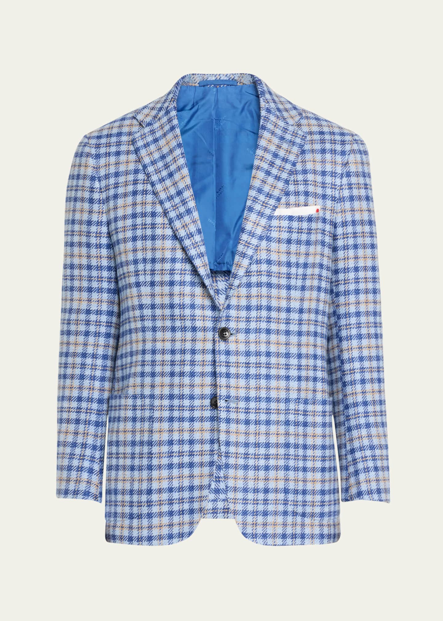 Kiton Men's Graph Check Sport Coat - Bergdorf Goodman
