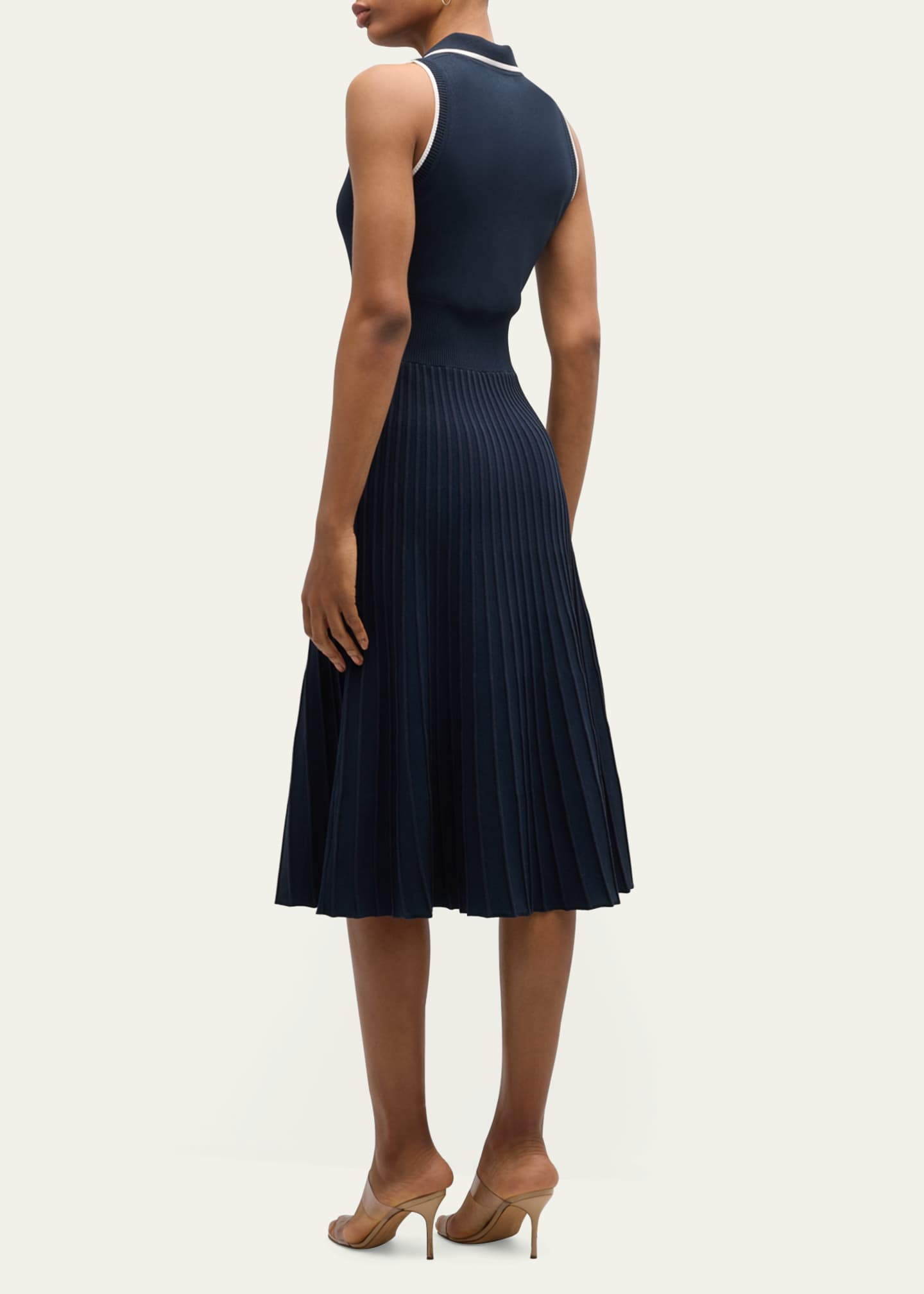 Veronica Beard Meralda Sleeveless Pleated Midi Dress - Bergdorf Goodman